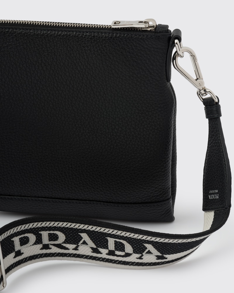 Black Leather Shoulder Bag | PRADA