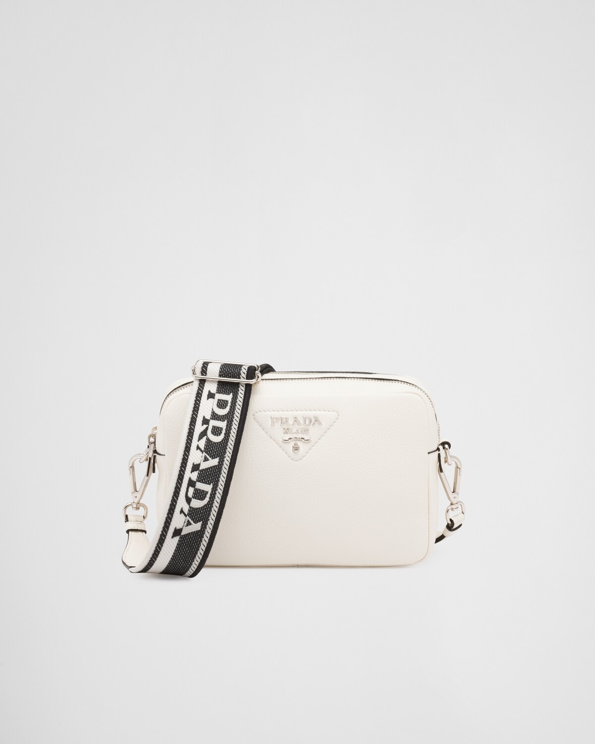White Medium Leather Bag | PRADA