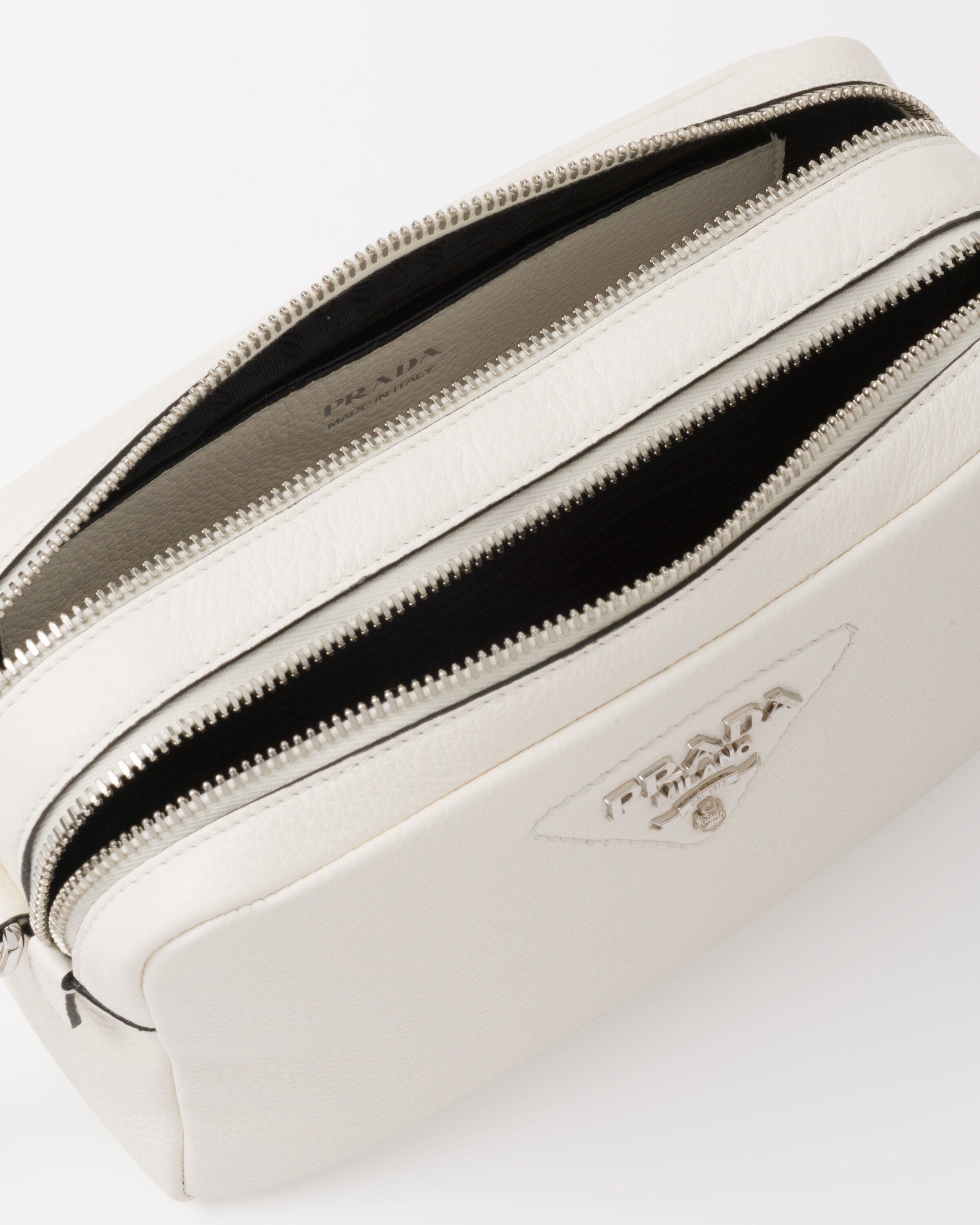 White Medium Leather Bag | PRADA