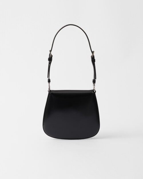 Black Prada Cleo brushed leather mini bag | Prada