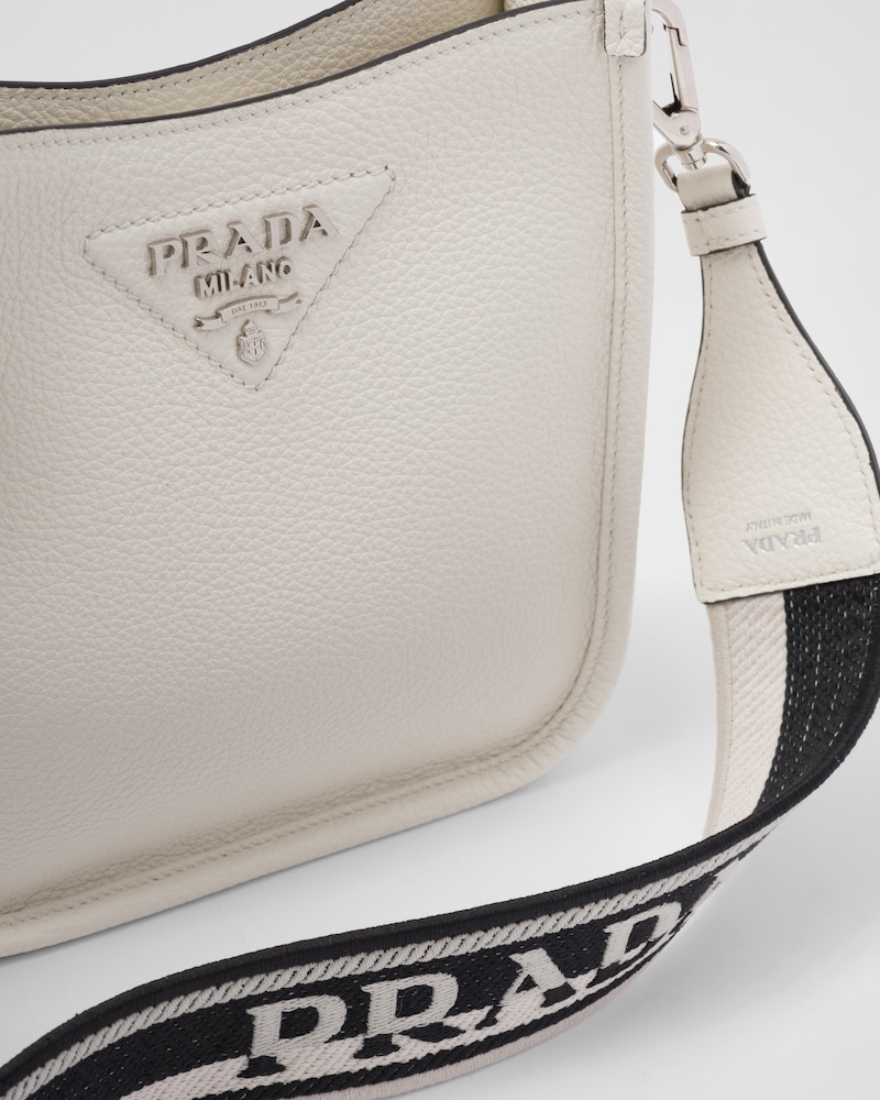White Leather Mini Shoulder Bag | PRADA