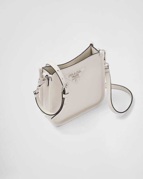 White Leather Mini Shoulder Bag | PRADA