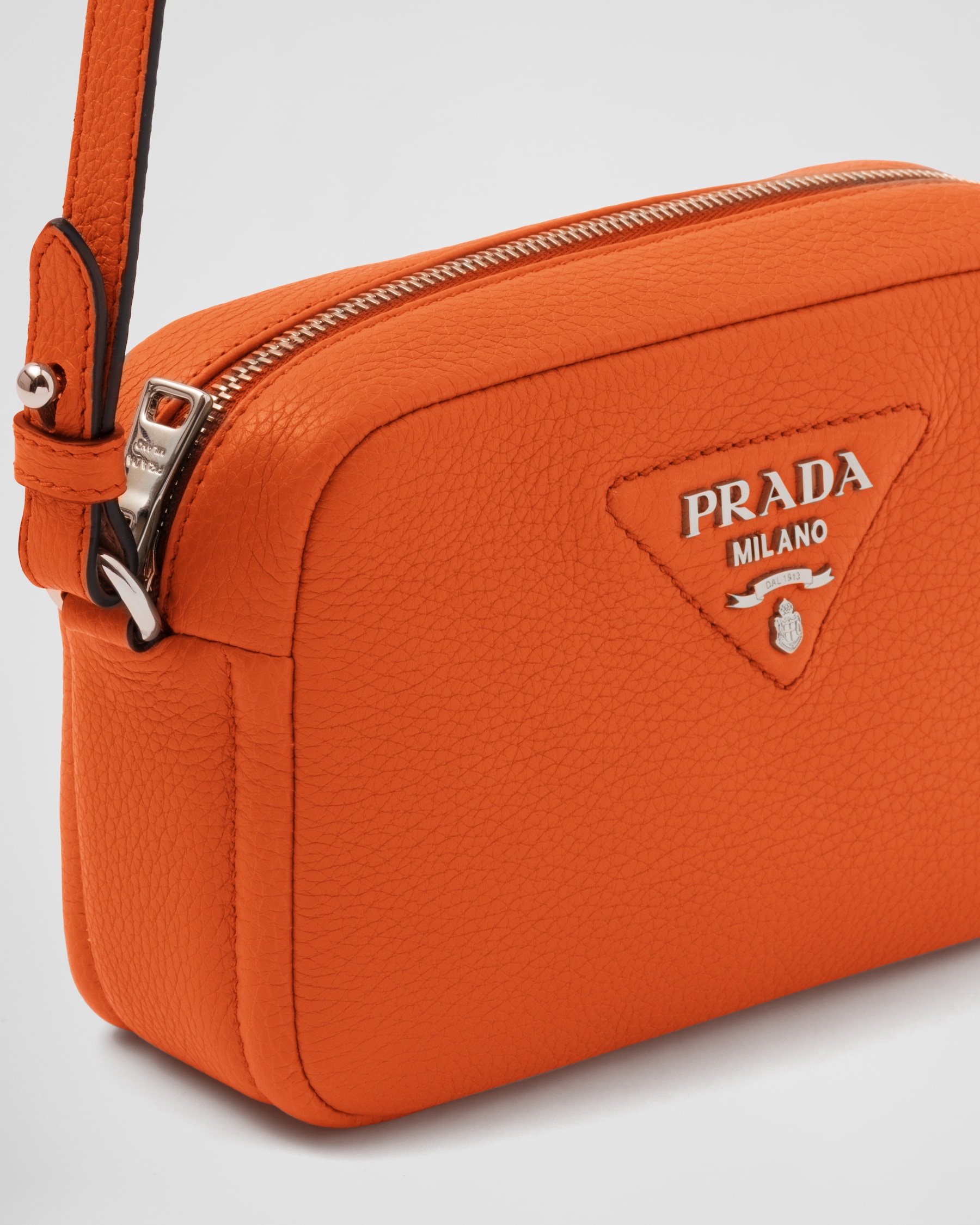 Papaya Small Leather Bag | PRADA