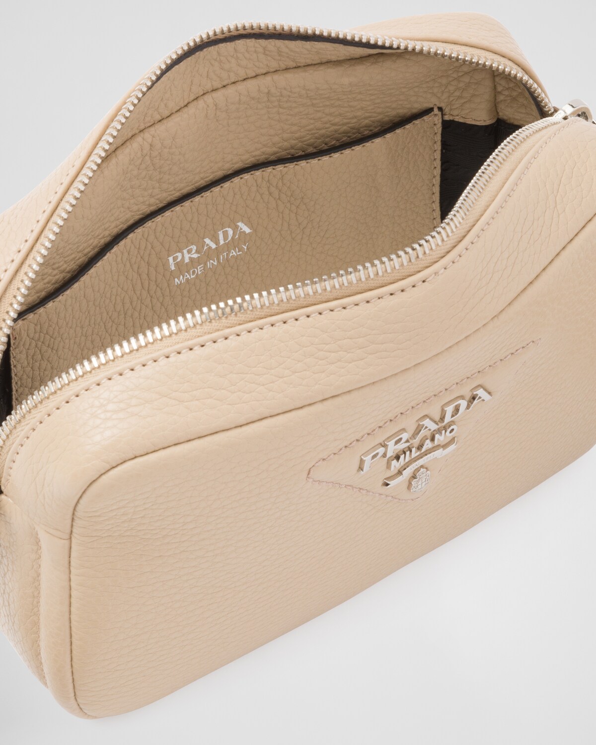 Sand Small Leather Bag | PRADA