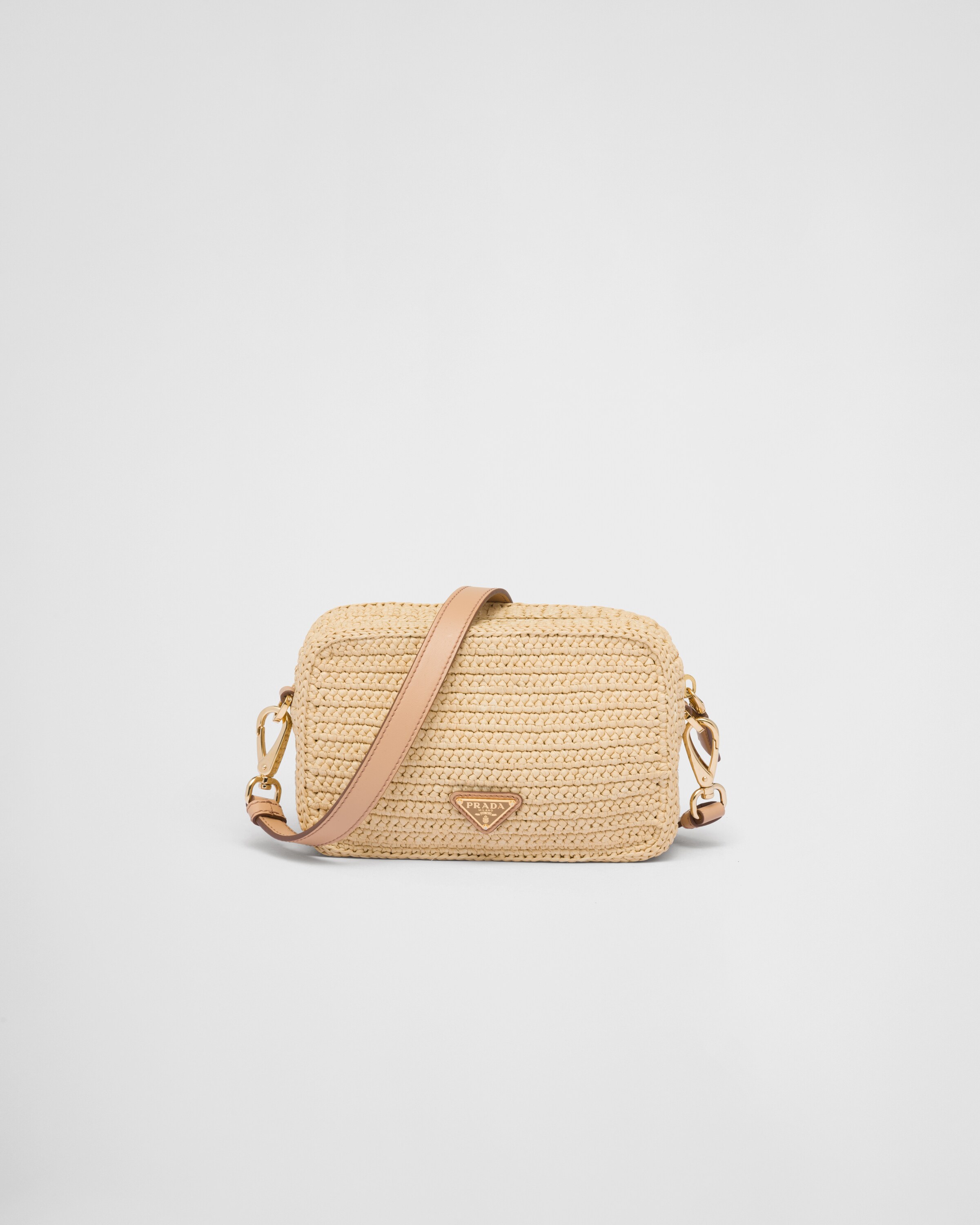 Natural Raffia shoulder bag | Prada