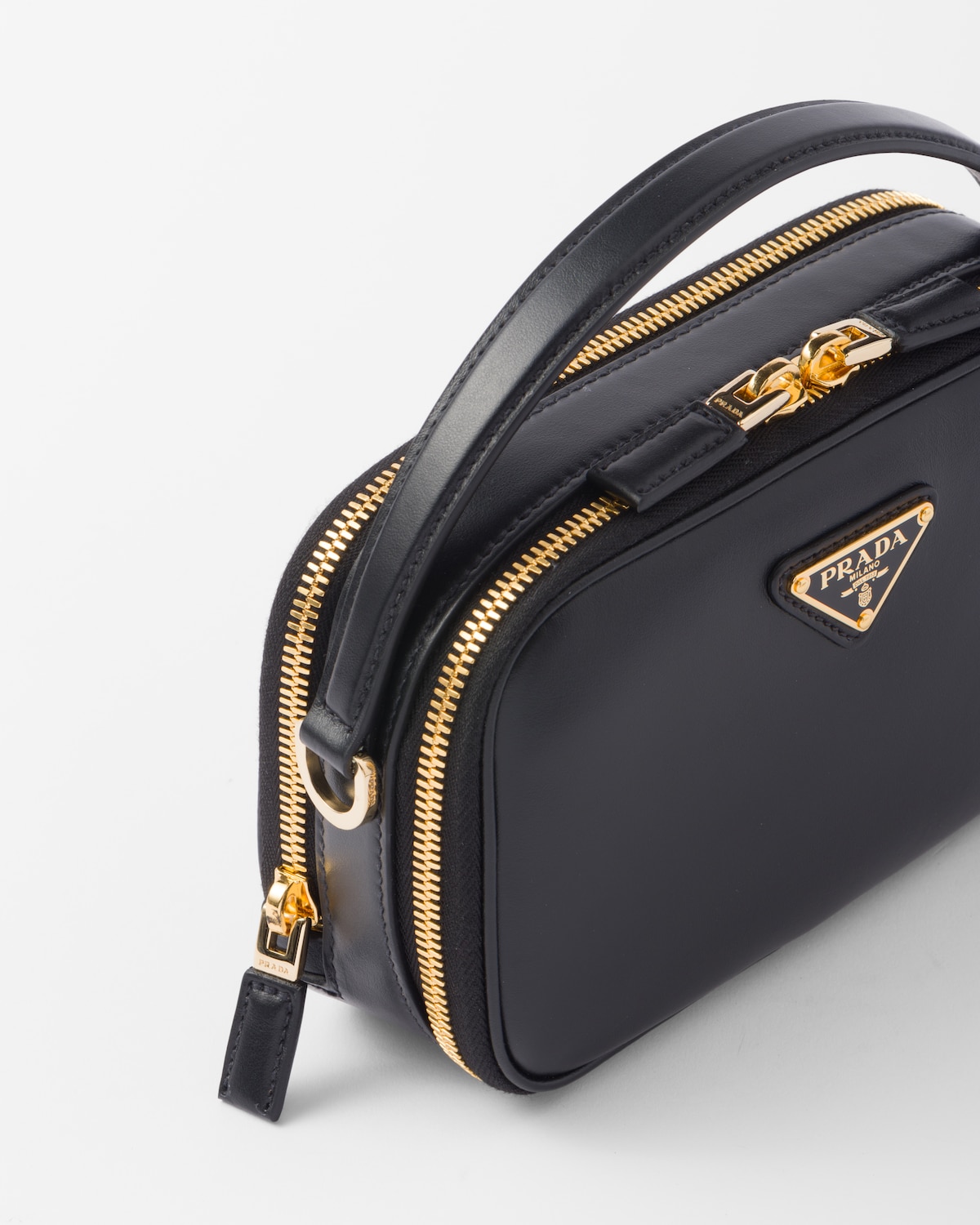 Black Prada Odette Leather Mini-bag | PRADA