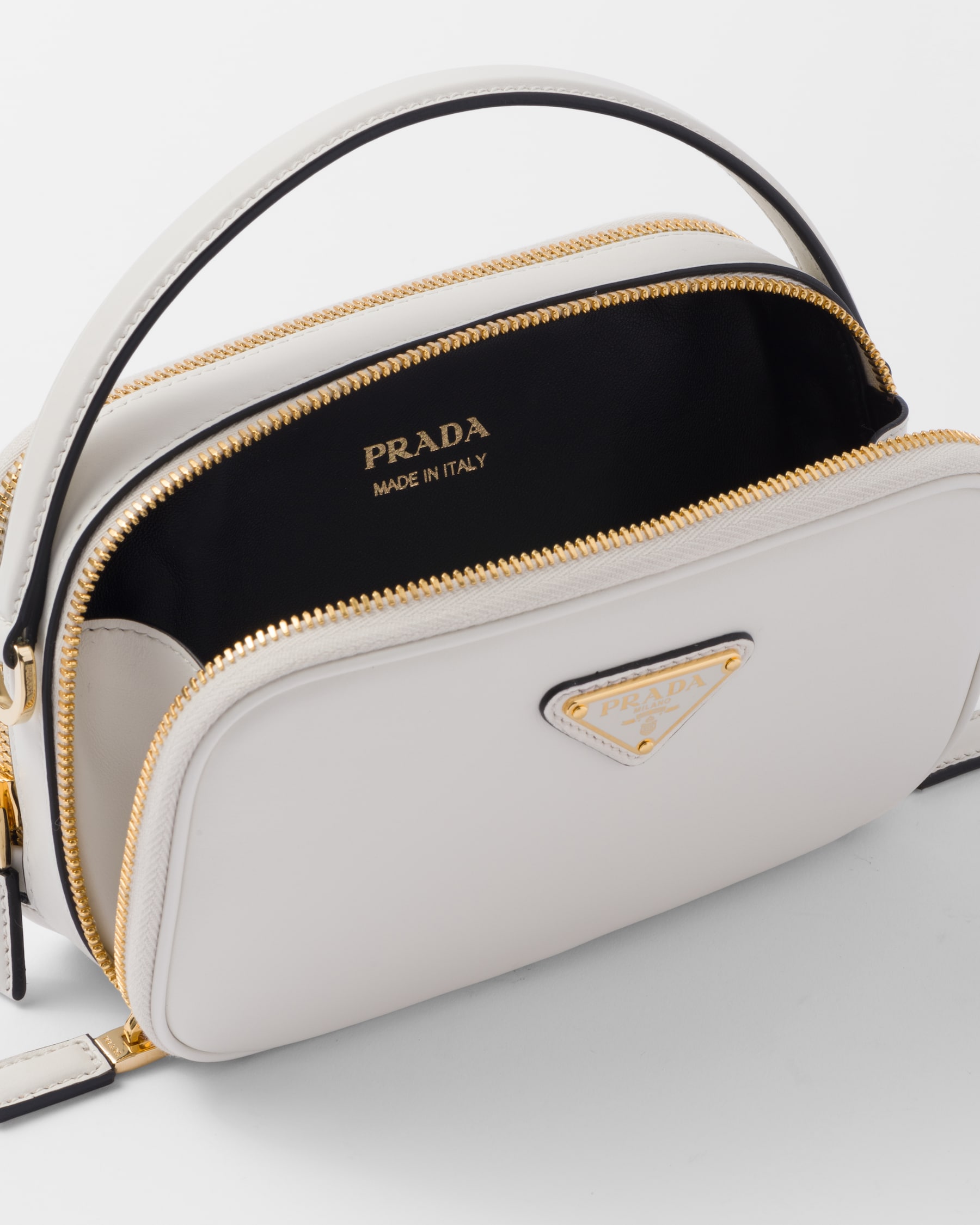 White Prada Odette Leather Mini-bag | PRADA