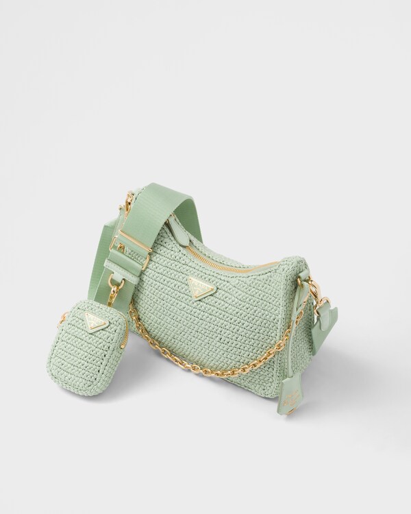 Aqua Prada Re-edition 2005 Crochet Bag | PRADA
