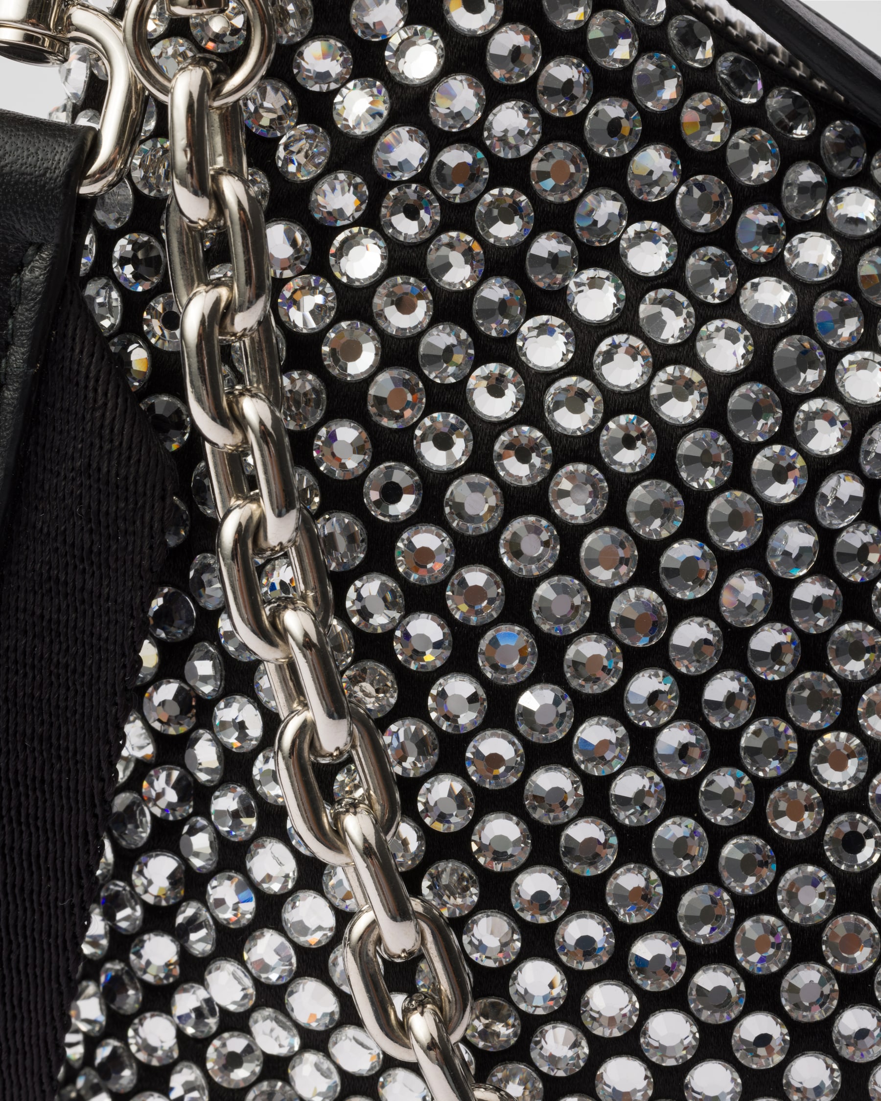 Crystal Prada Re-edition 2005 Satin Bag With Crystals | PRADA