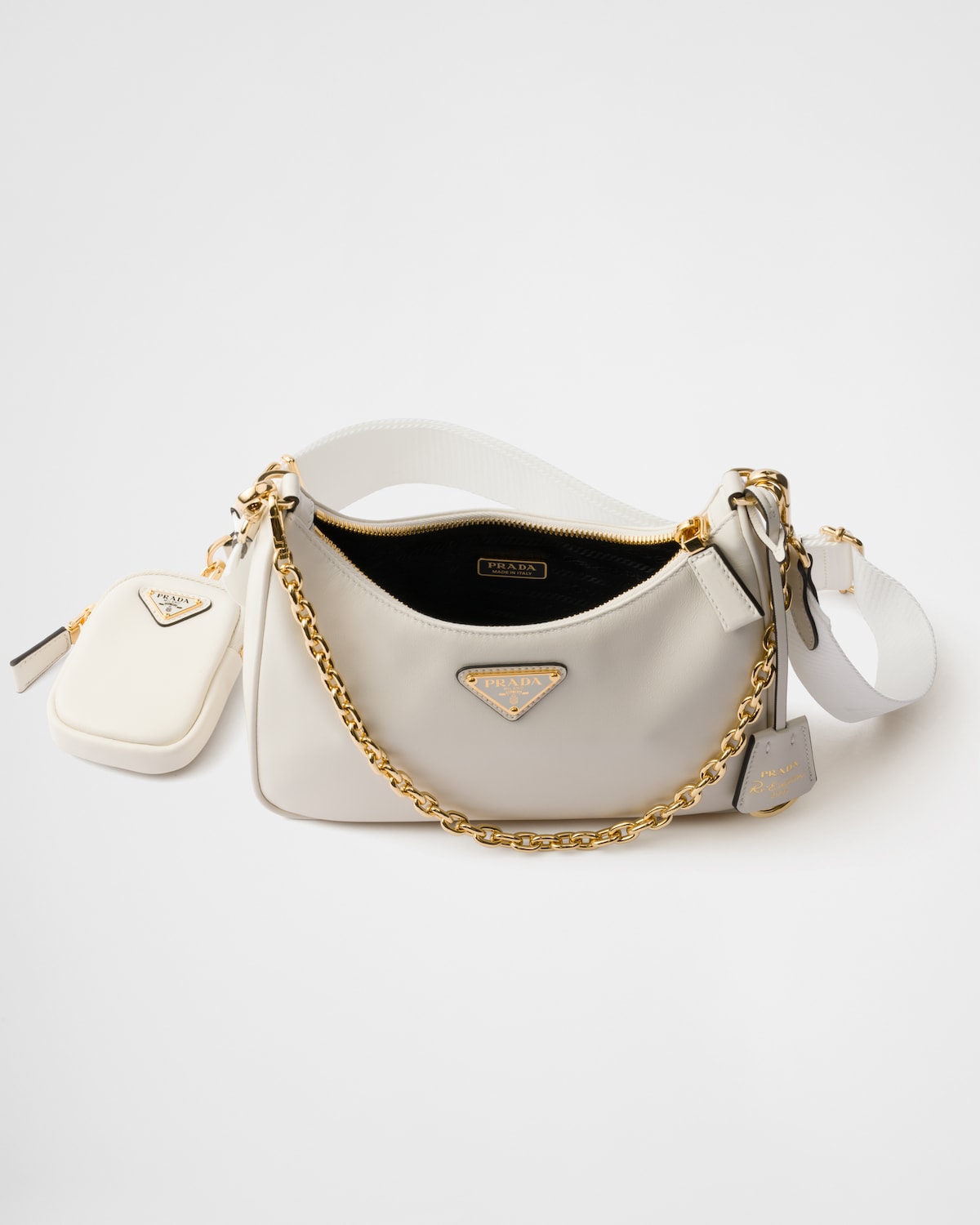 White Prada Re-edition 2005 Leather Bag | PRADA - United States