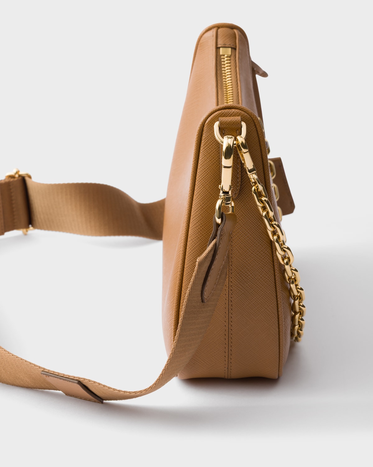 Caramel Prada Re-edition 2005 Saffiano Leather Bag | PRADA