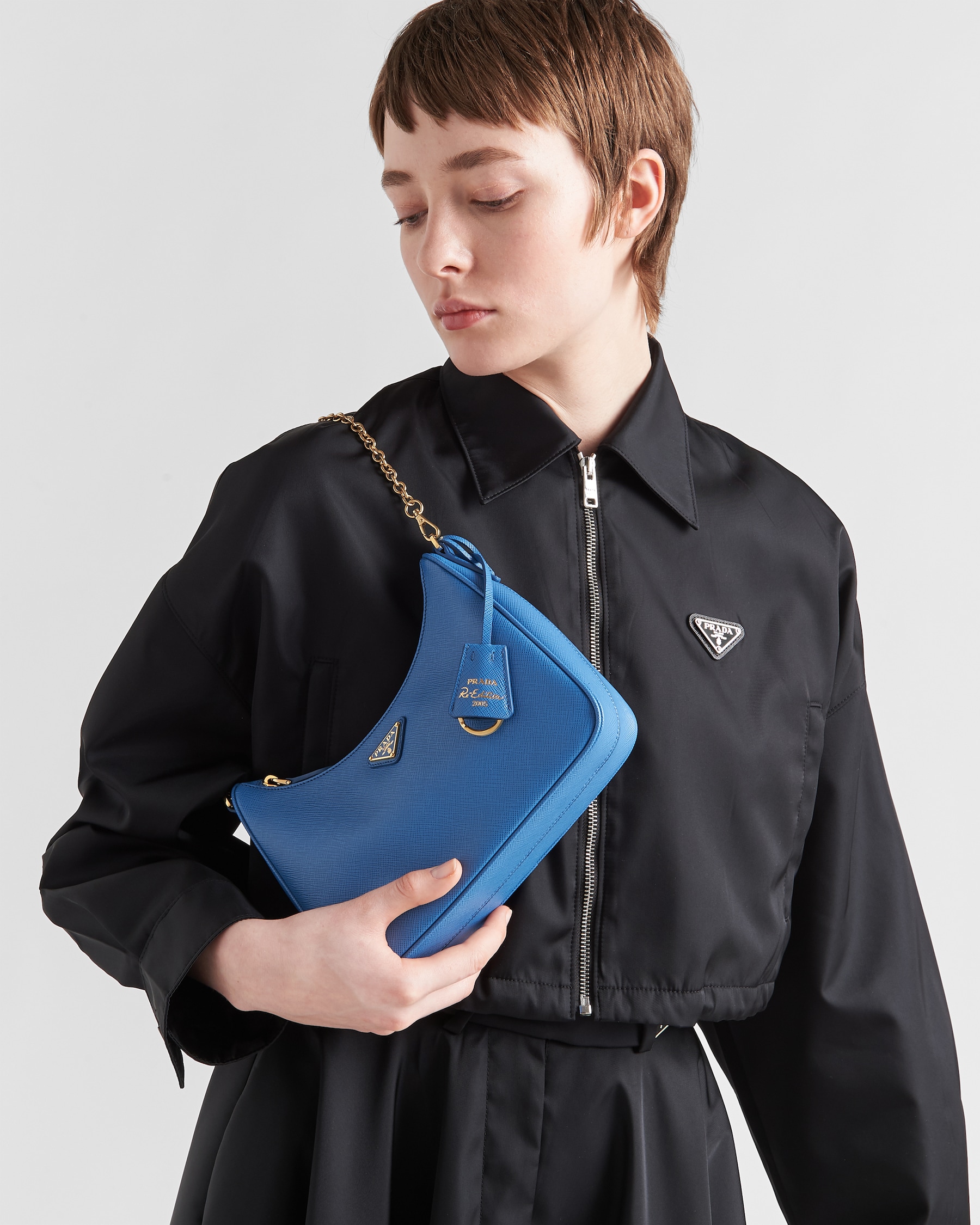 Wave Prada Re-edition 2005 Saffiano Leather Bag | PRADA