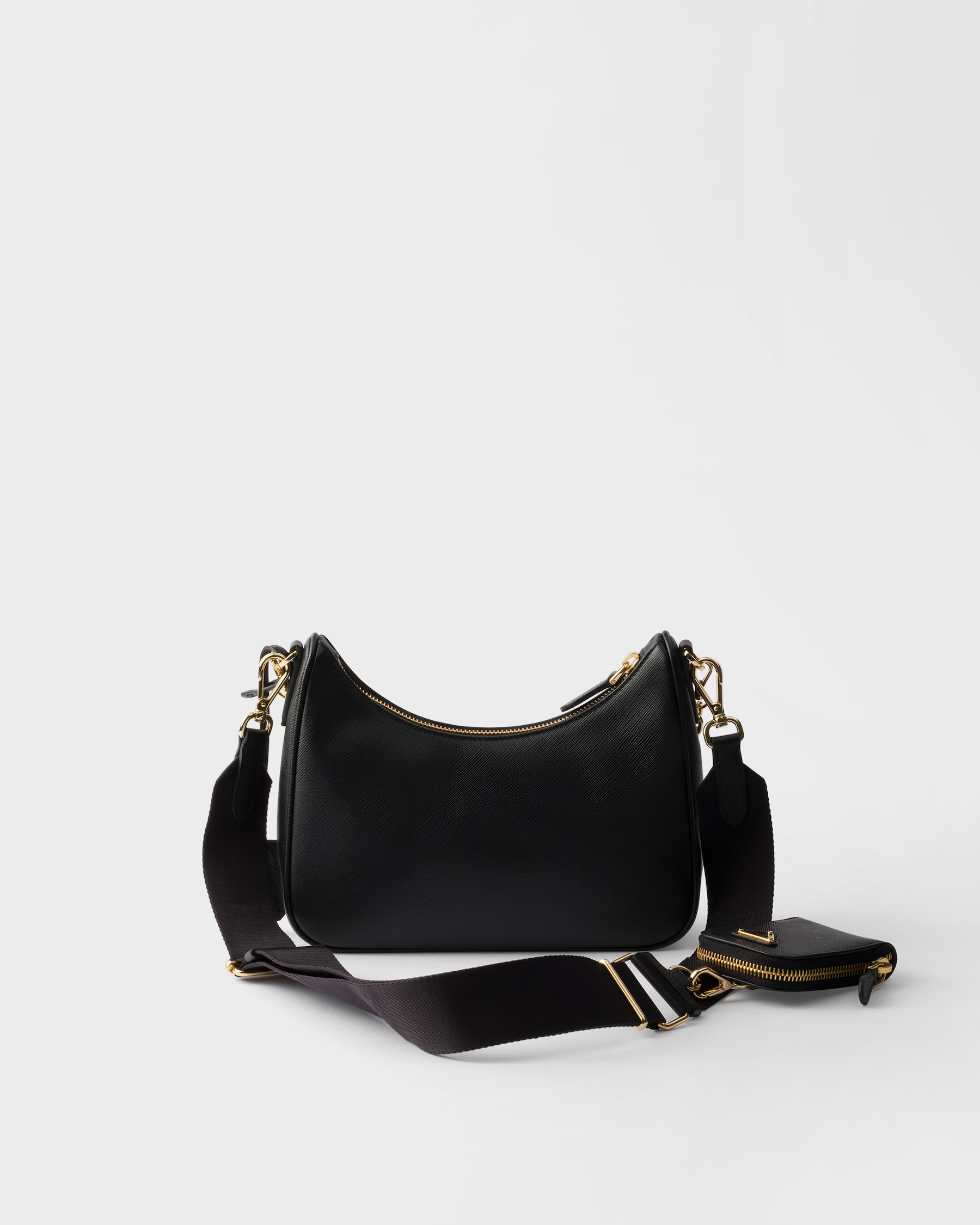 Black Prada Re-edition 2005 Saffiano Leather Bag | PRADA