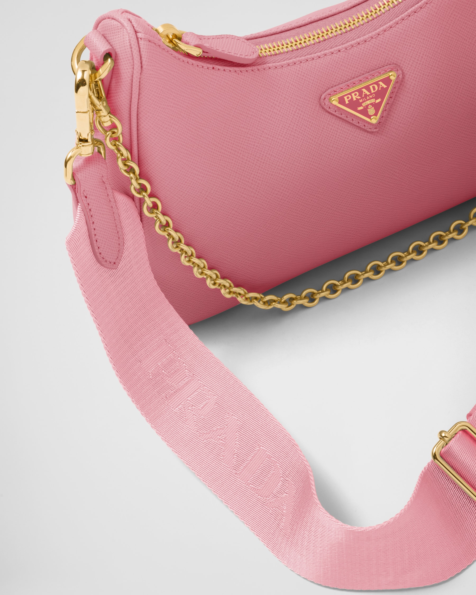 Petal Pink Prada Re-edition 2005 Saffiano Leather Bag | PRADA