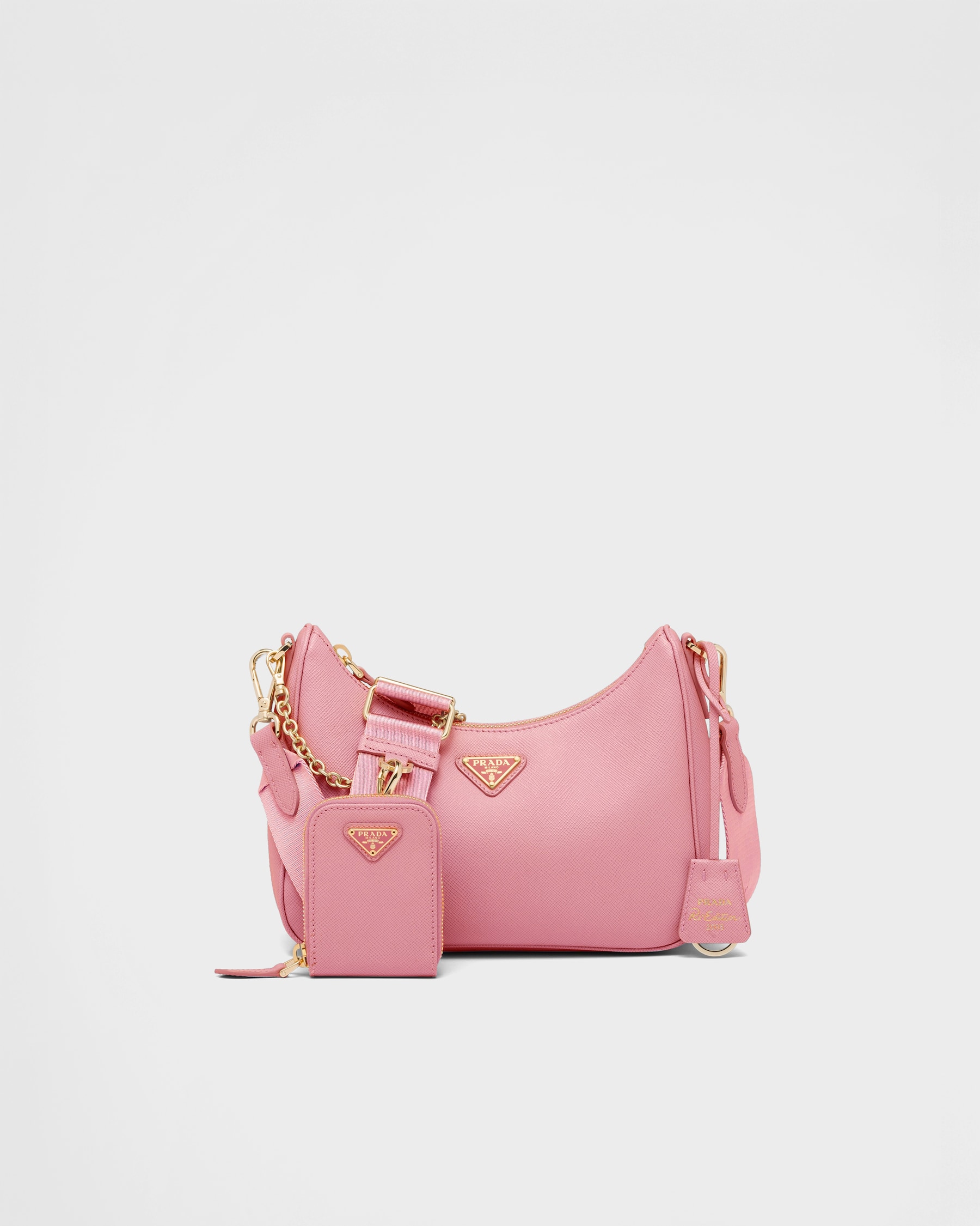 Petal Pink Prada Re-edition 2005 Saffiano Leather Bag | PRADA