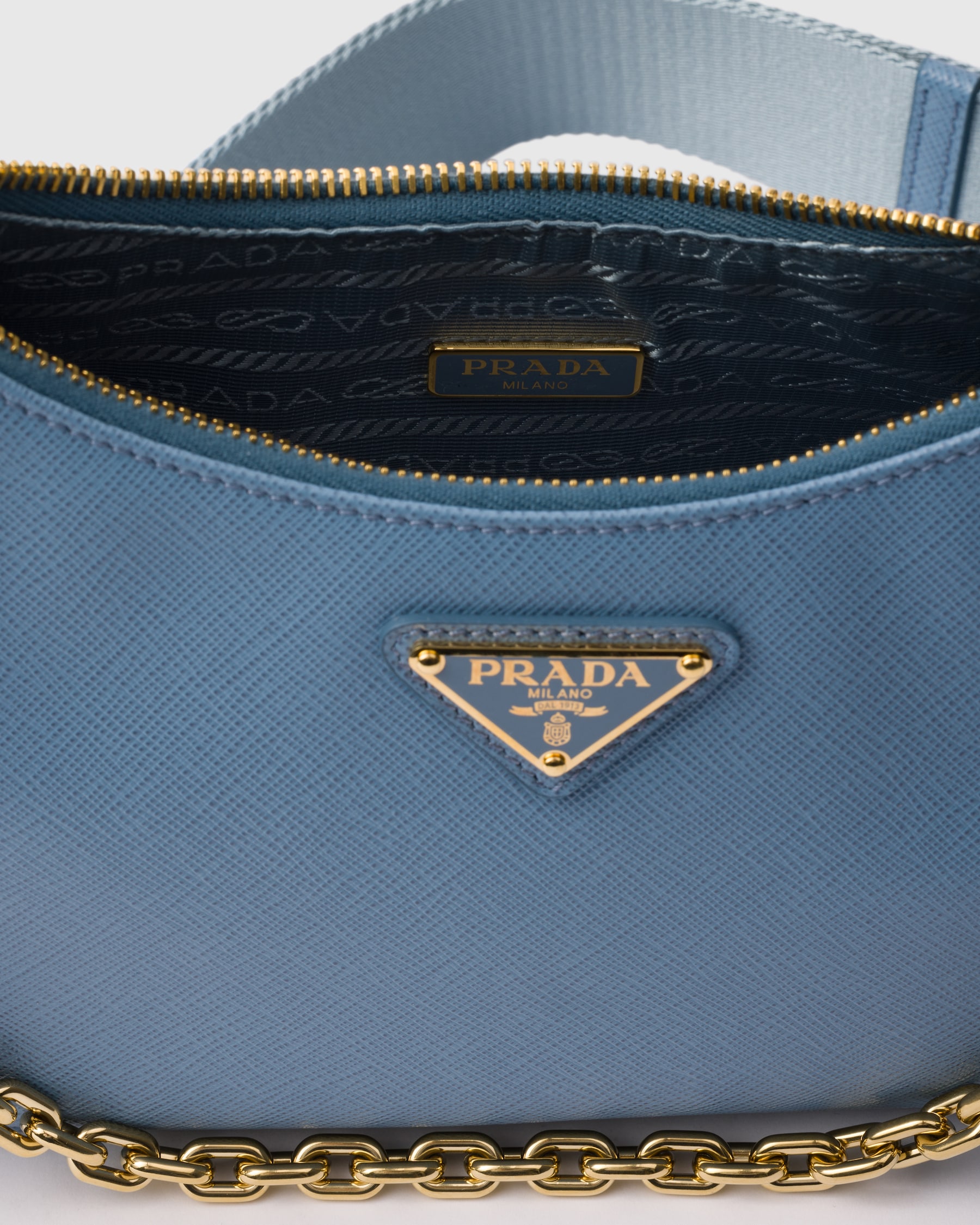 Astral Blue Prada Re-edition 2005 Saffiano Leather Bag | PRADA
