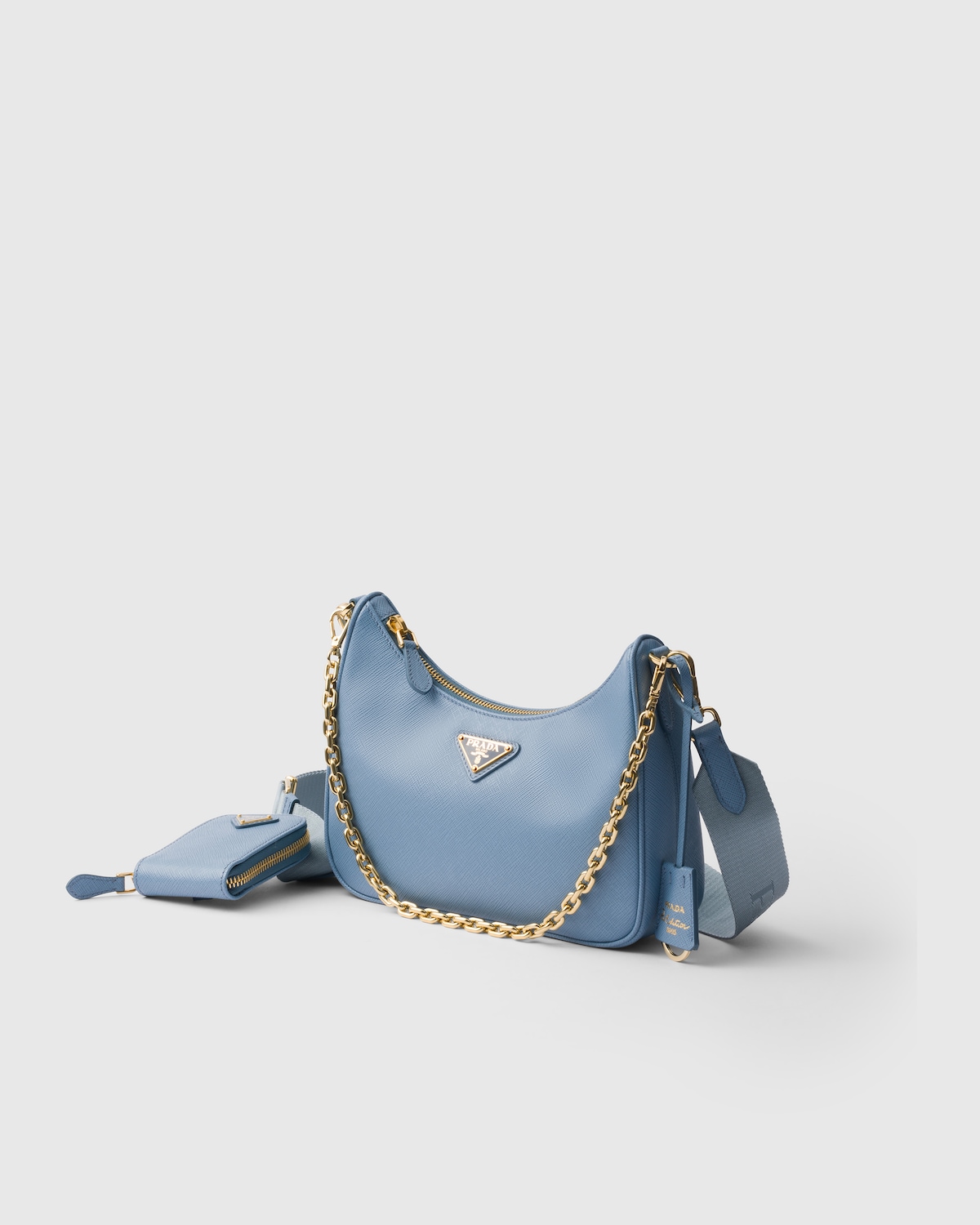 Astral Blue Prada Re-edition 2005 Saffiano Leather Bag | PRADA
