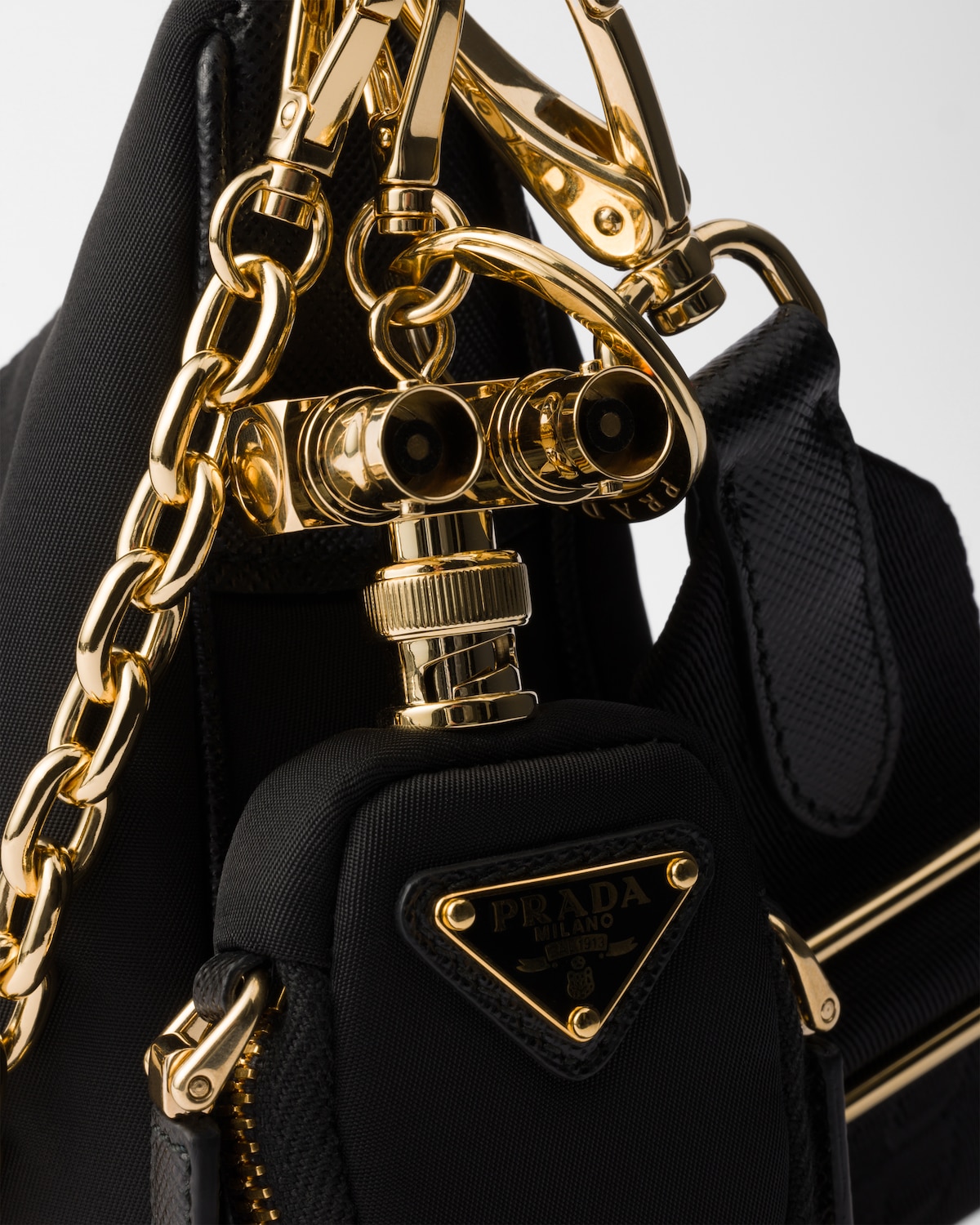 Black Prada Re-edition 2005 Re-nylon And Saffiano Leather Bag With ...