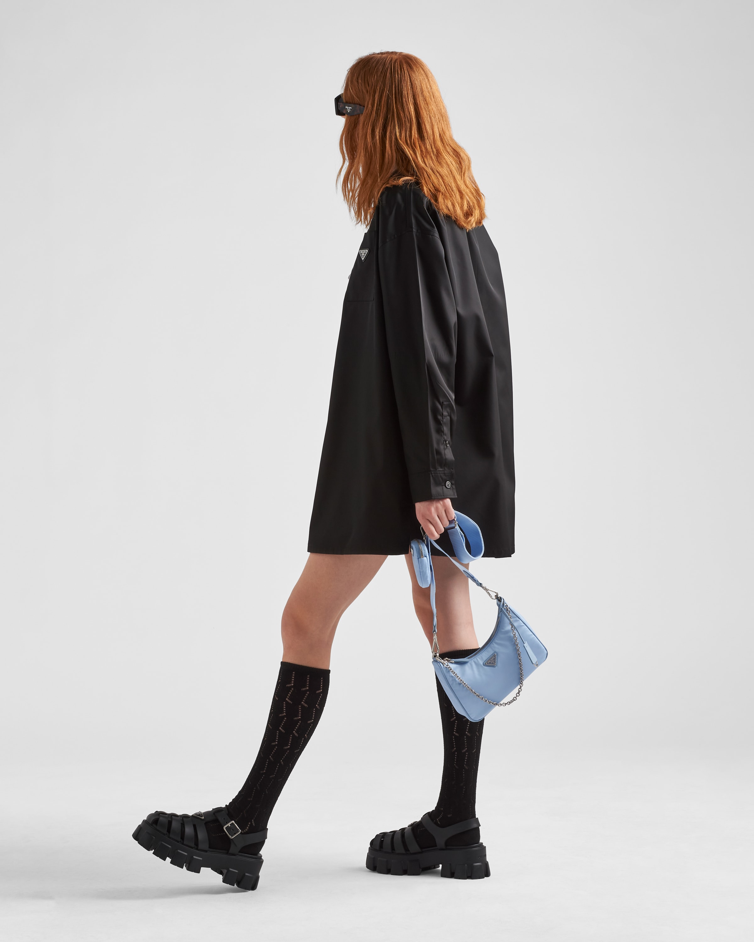 Light Blue Prada Re-edition 2005 Re-nylon Bag | PRADA