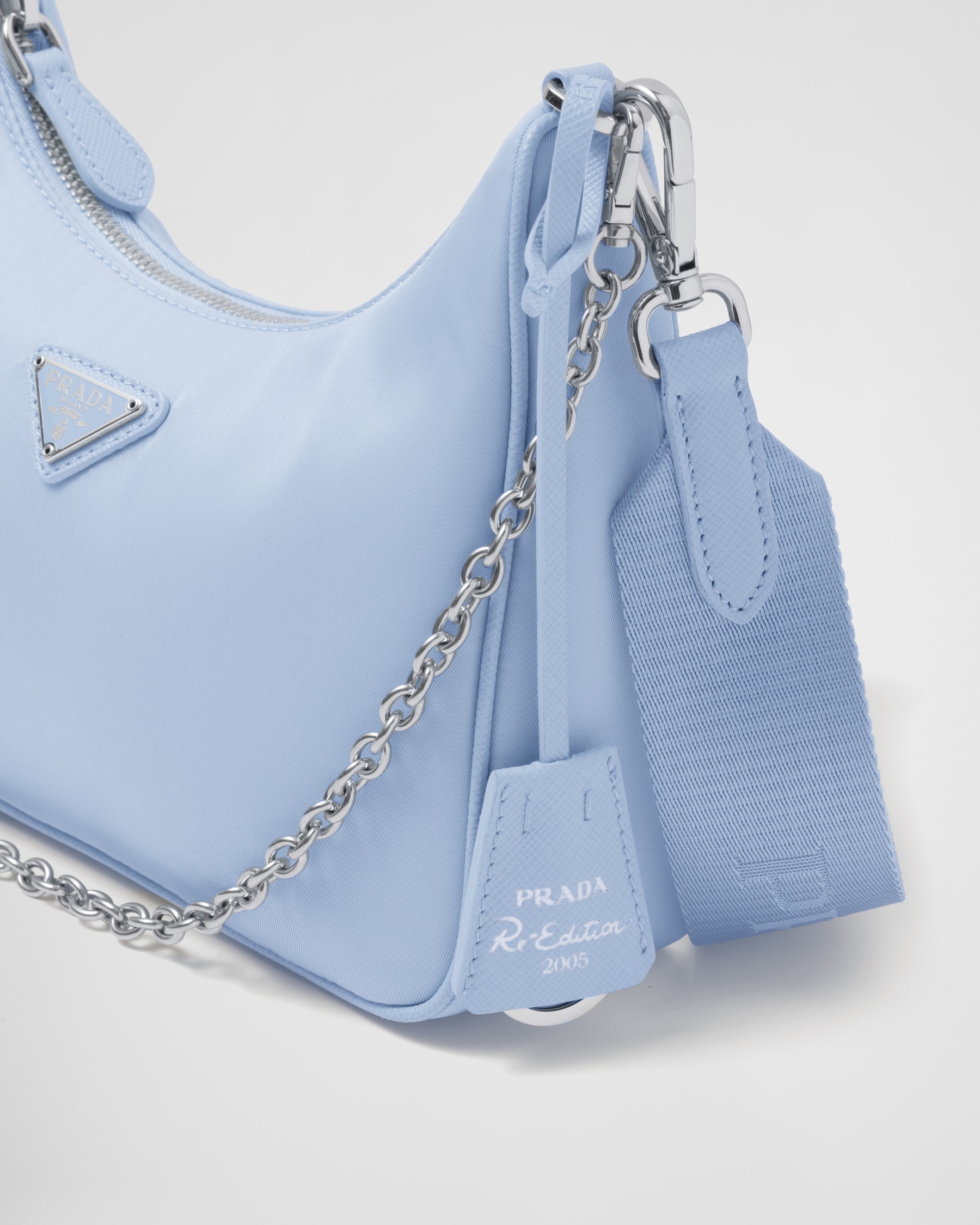 Light Blue Prada Re-edition 2005 Re-nylon Bag | PRADA