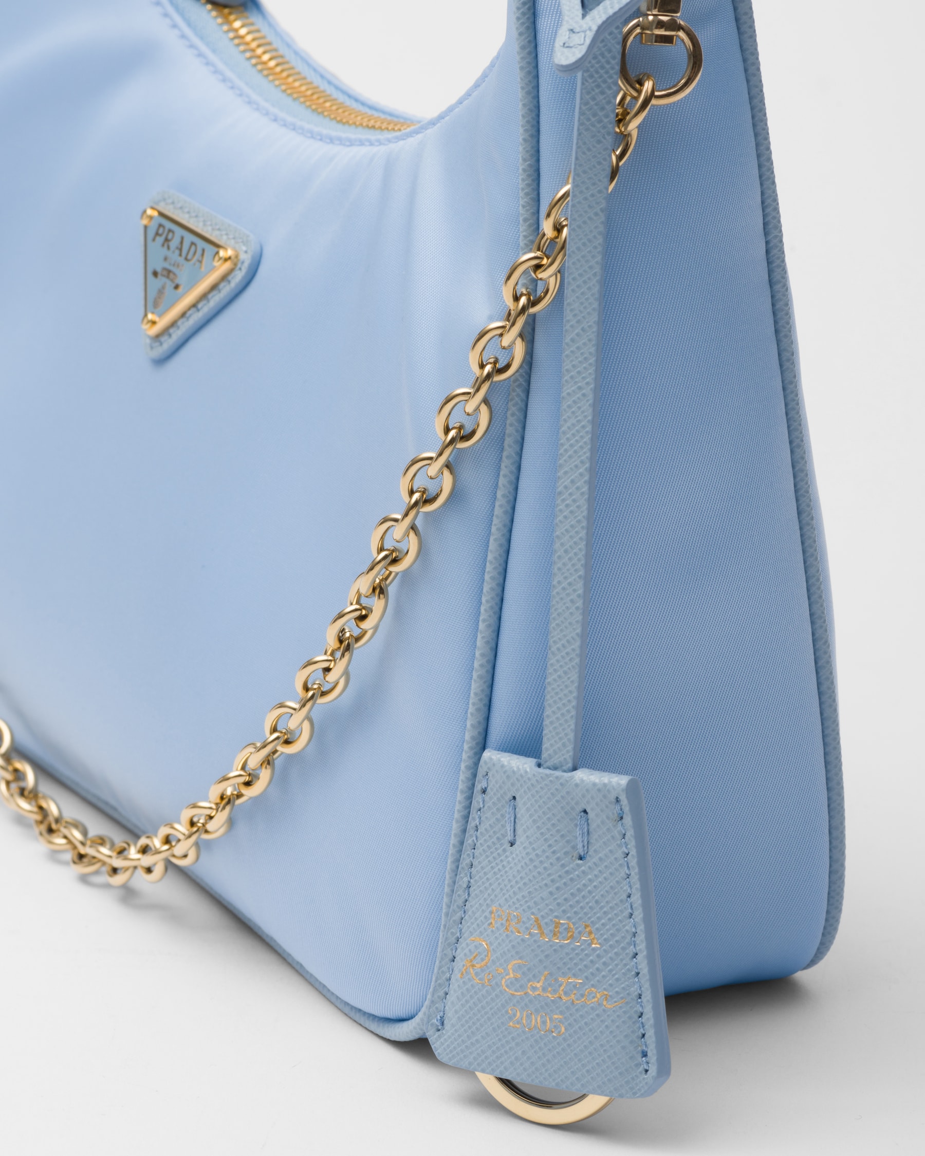 Pale Blue Prada Re-edition 2005 Re-nylon Bag | PRADA