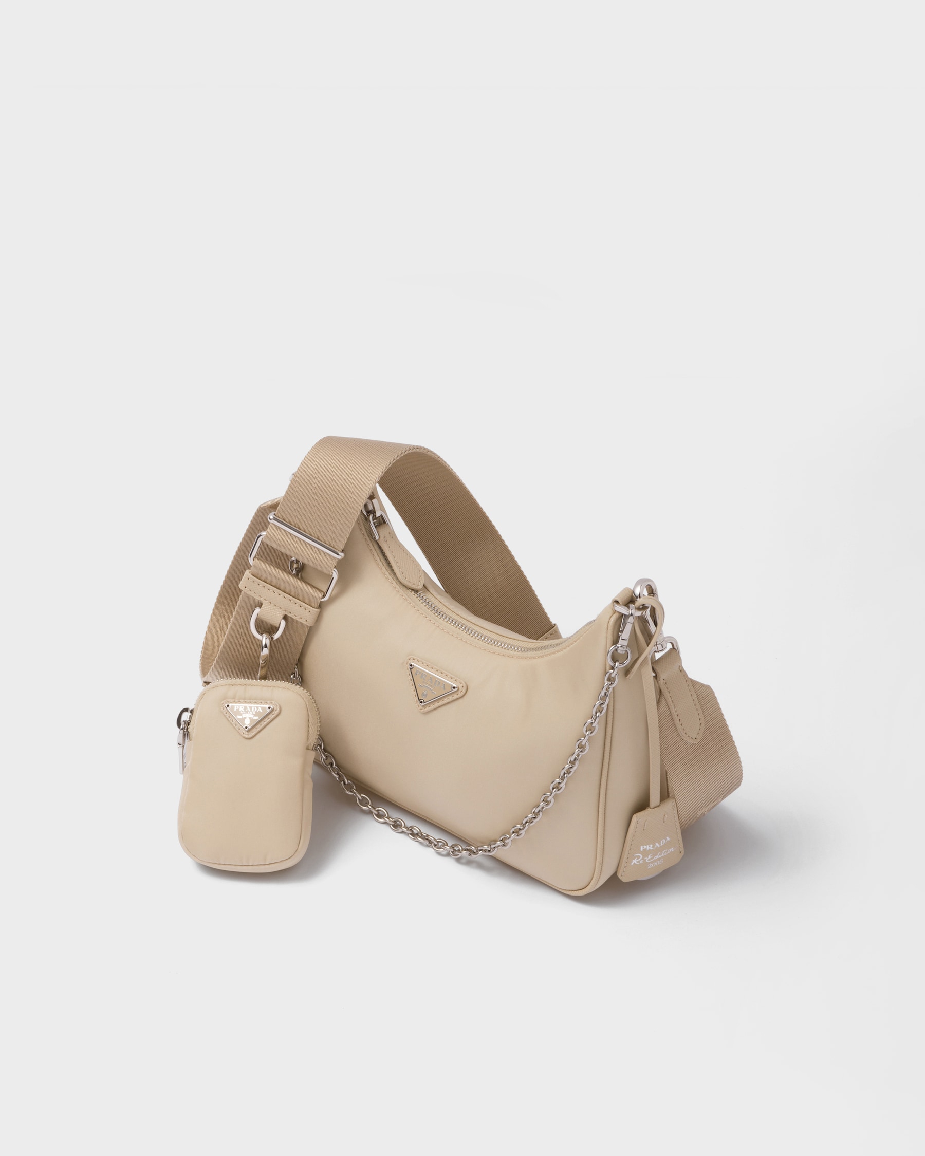 Desert Beige Prada Re-edition 2005 Re-nylon Bag | PRADA
