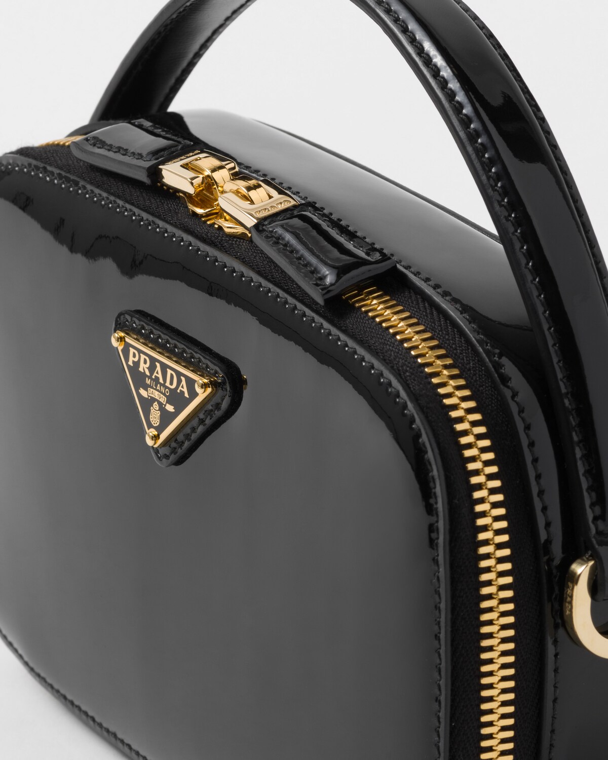 Black Prada Odette Patent Leather Mini-bag | PRADA