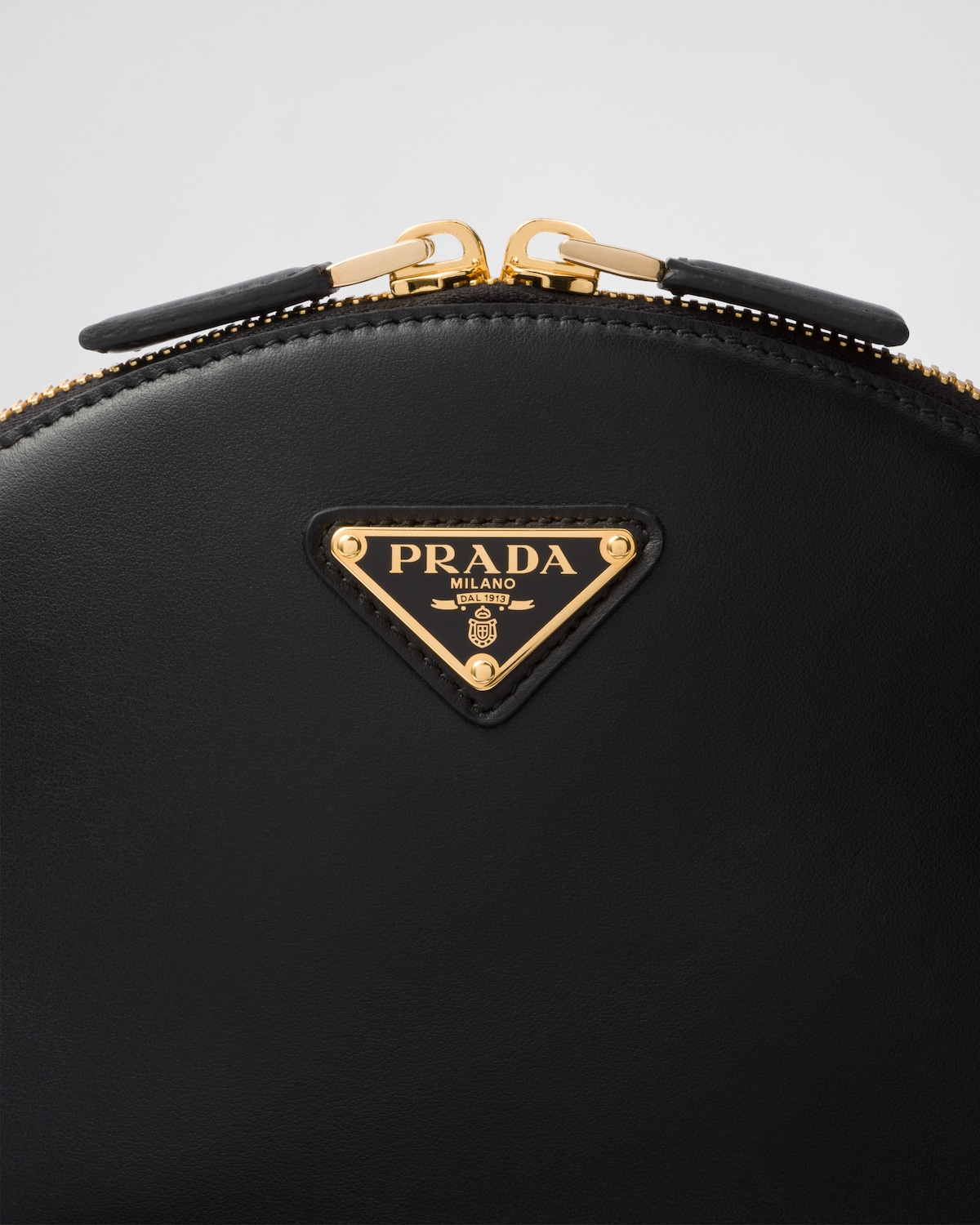 Black Leather Mini Shoulder Bag | PRADA