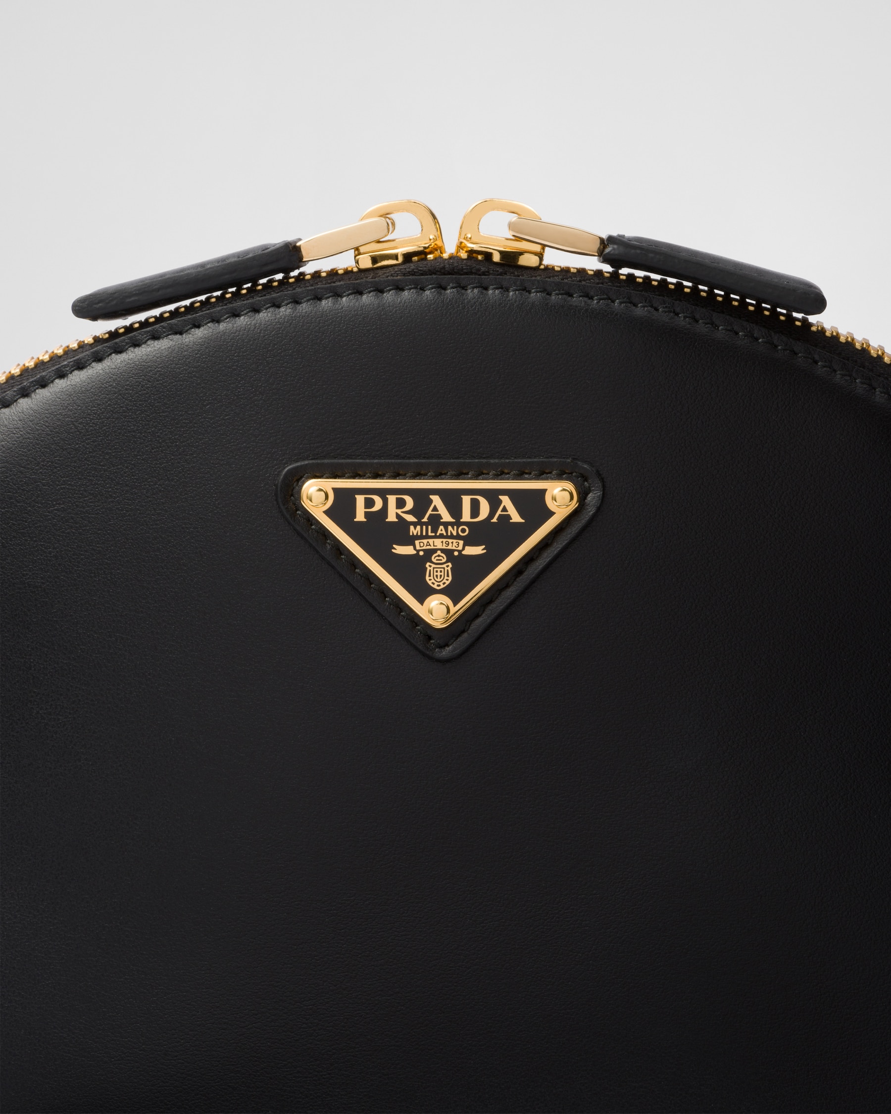 Black Leather Mini Shoulder Bag | PRADA