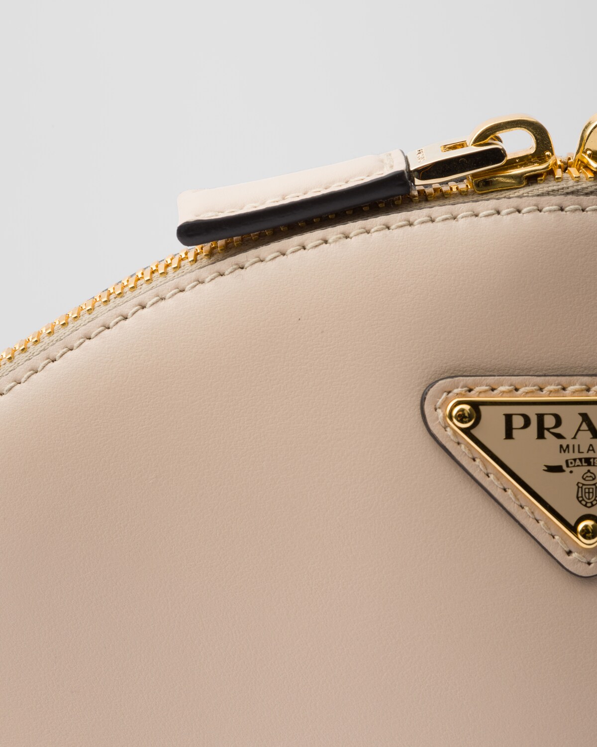Travertine Leather Mini Shoulder Bag | PRADA
