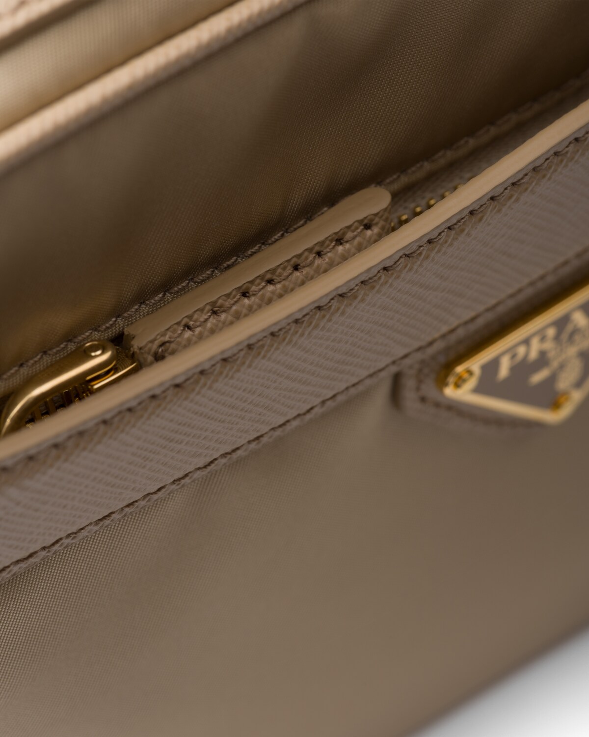 Camel Brown Prada Re-edition 1978 Re-nylon And Saffiano Leather Mini ...