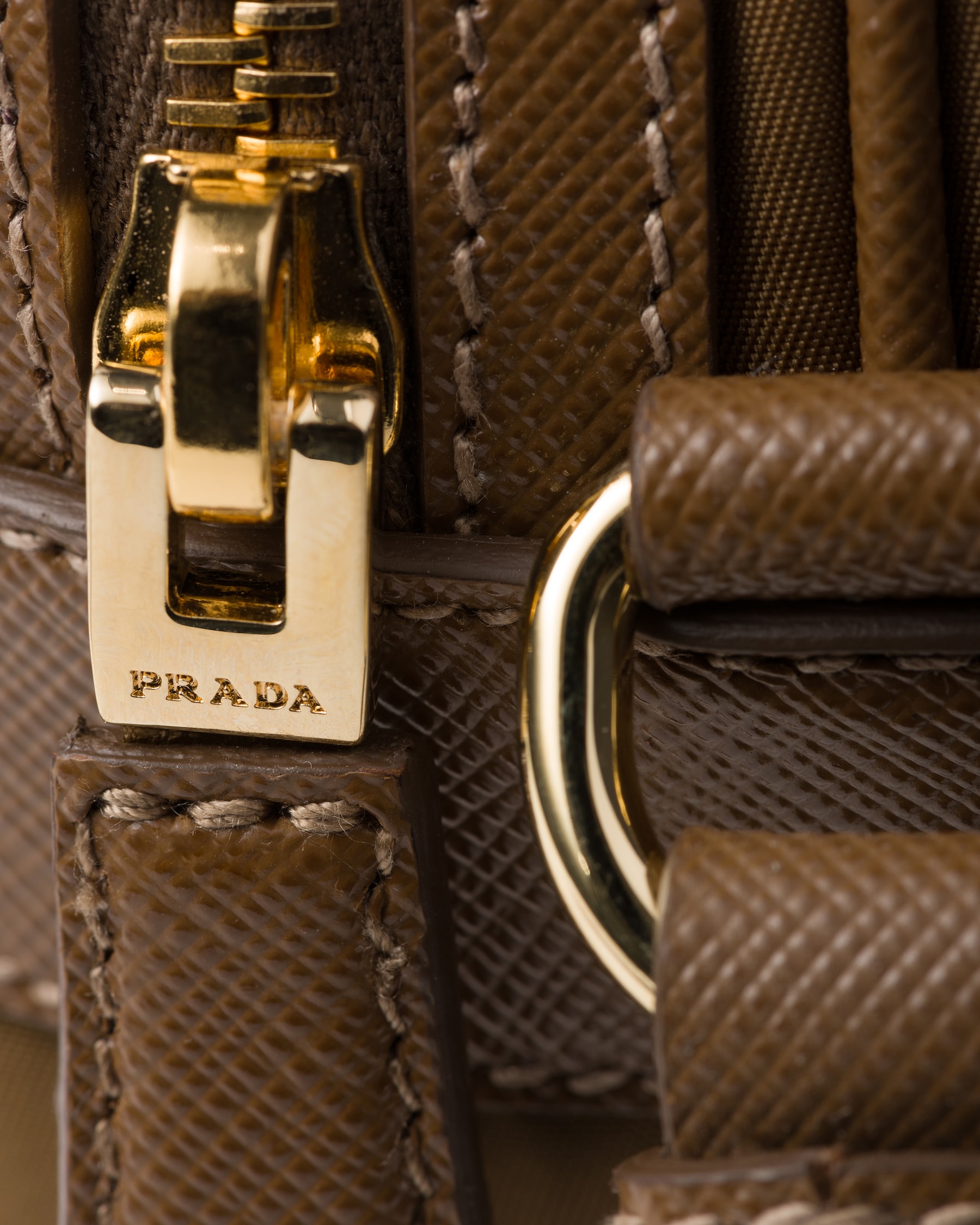 Cork Beige Prada Re-edition 1978 Re-nylon And Saffiano Leather Mini ...