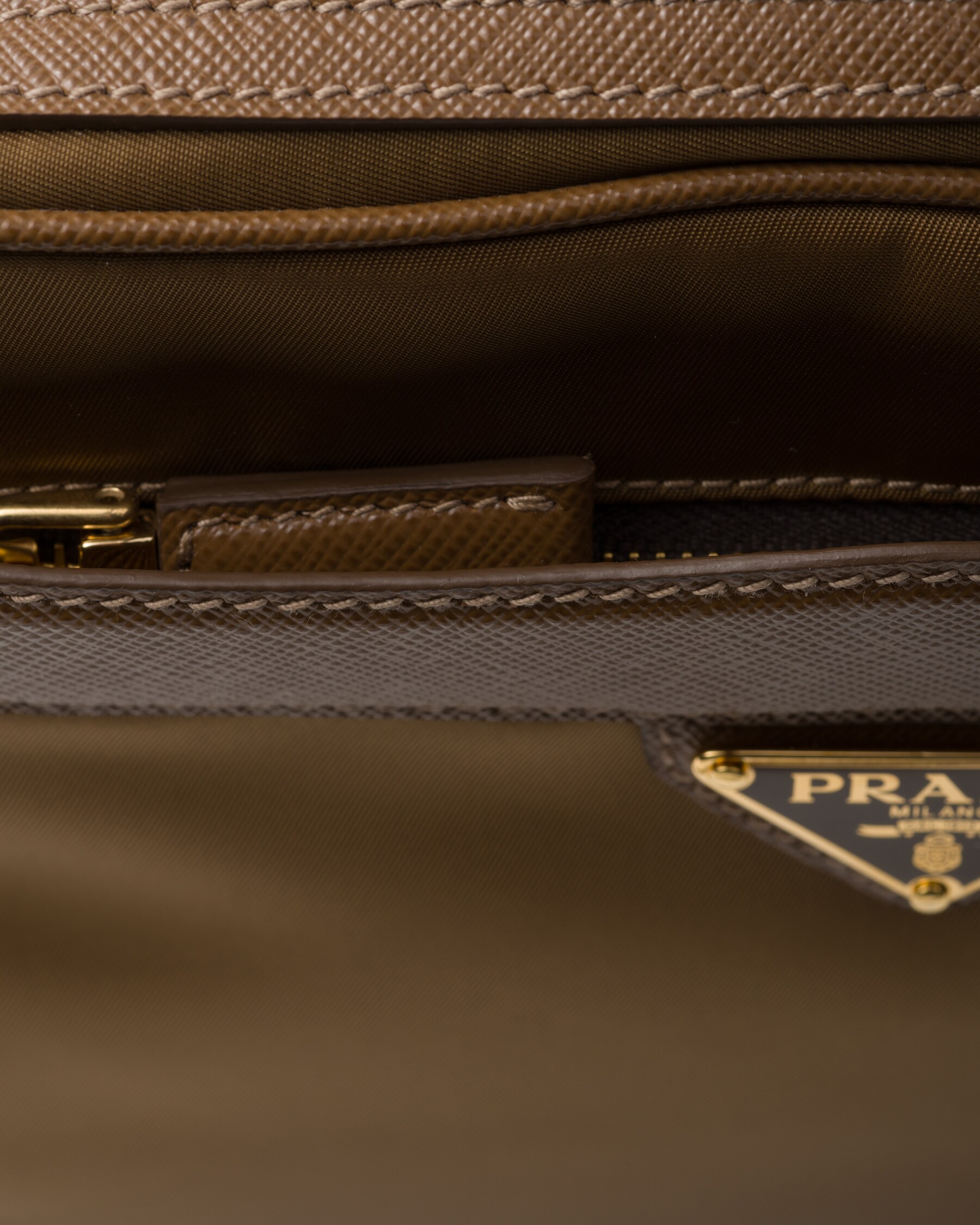Cork Beige Prada Re-edition 1978 Re-nylon And Saffiano Leather Mini ...