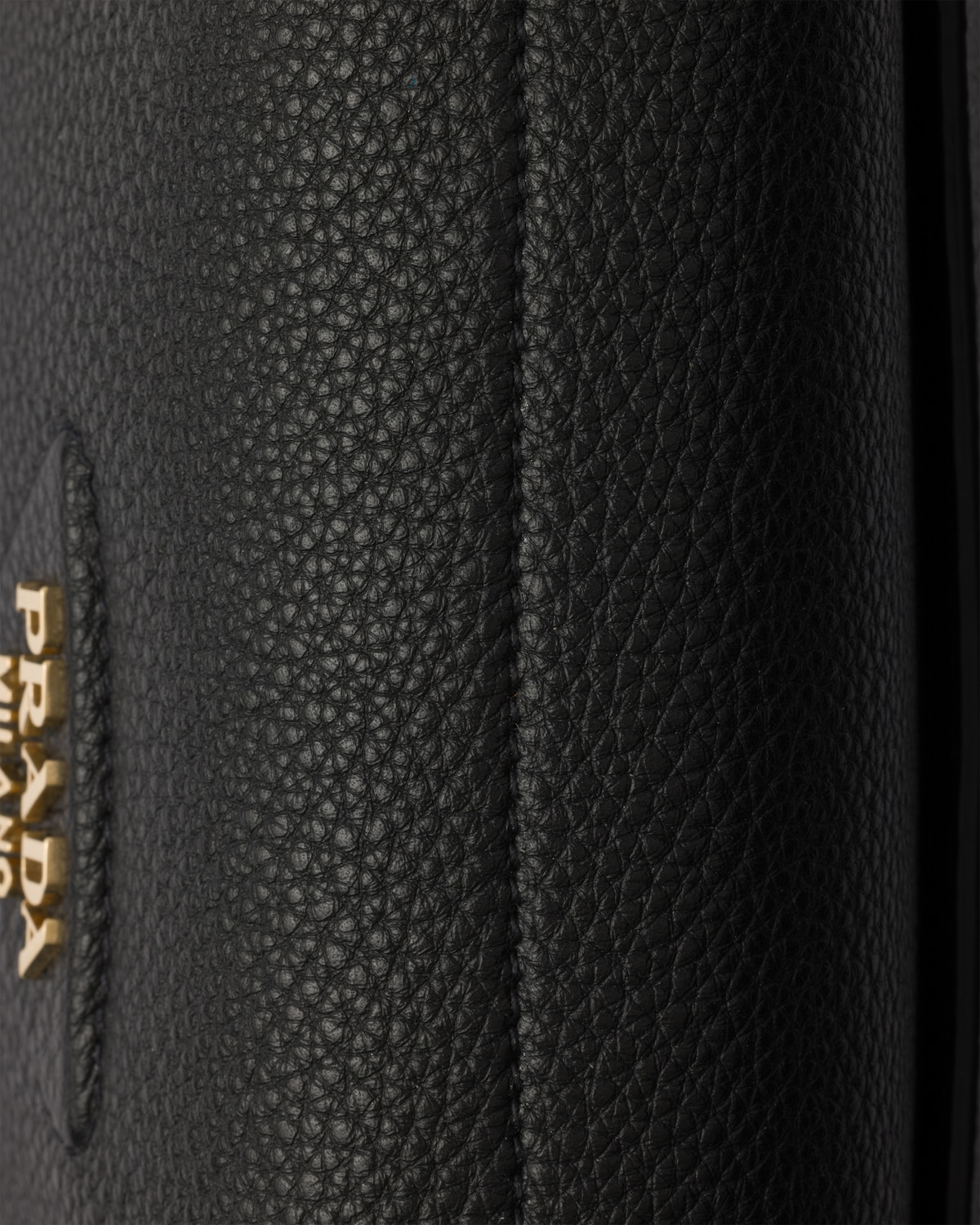 Black Small Leather Shoulder Bag | PRADA