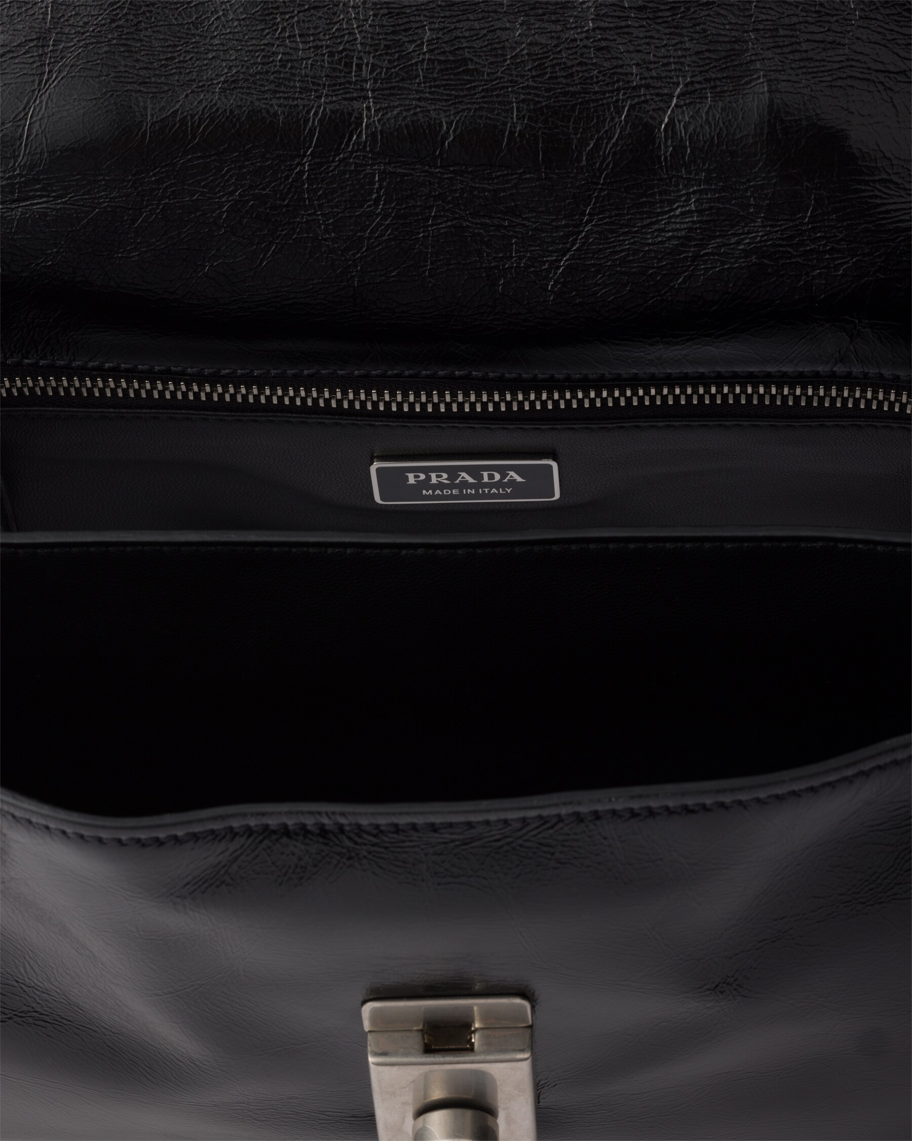 Black Medium Leather Handbag | PRADA