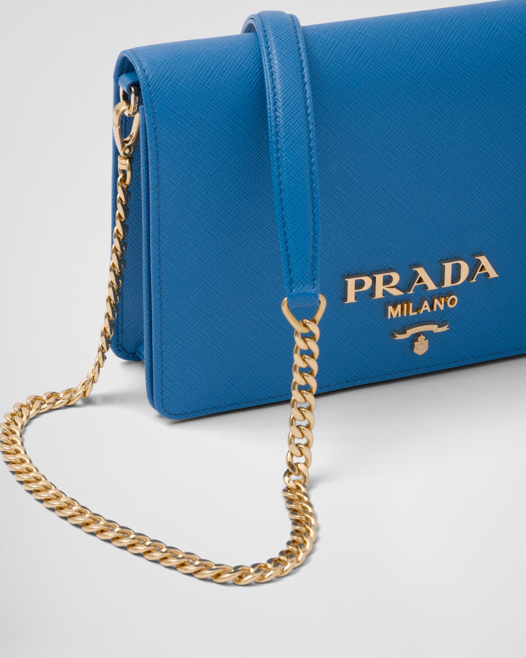 Light Blue Saffiano Leather Mini Bag | PRADA