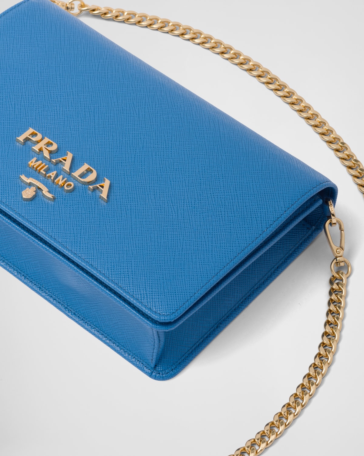 Light Blue Saffiano Leather Mini Bag | PRADA