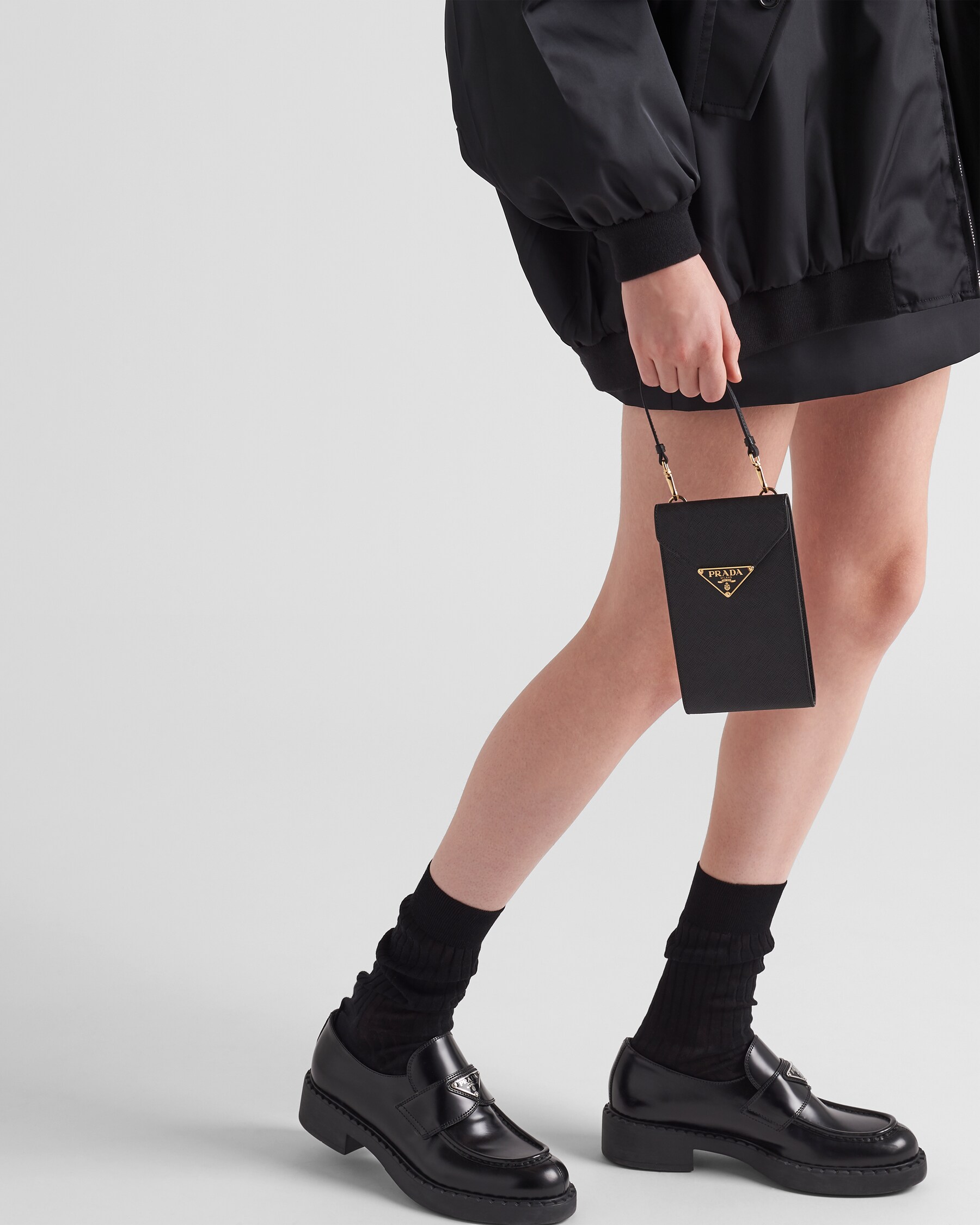 Black Saffiano Leather Mini-bag | PRADA
