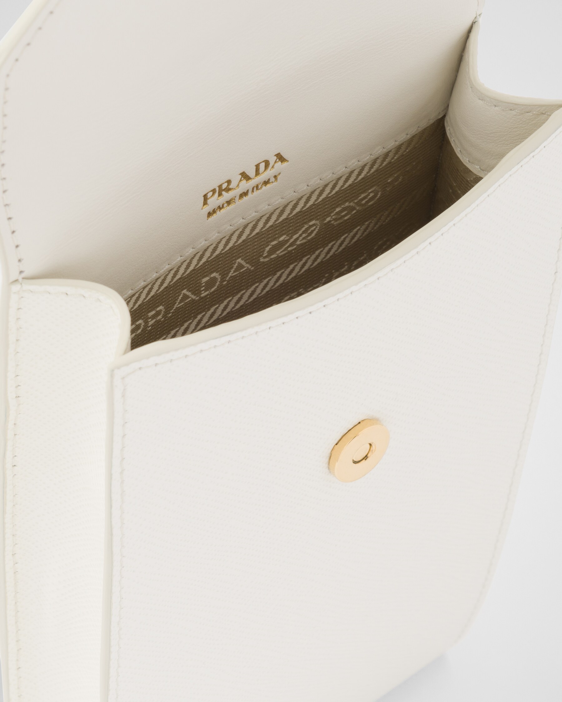 White Saffiano Leather Mini-bag | PRADA