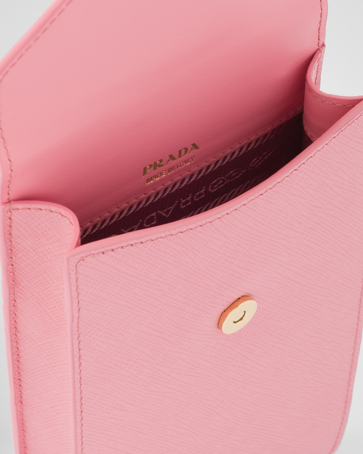 Petal Pink Saffiano Leather Mini-bag | PRADA