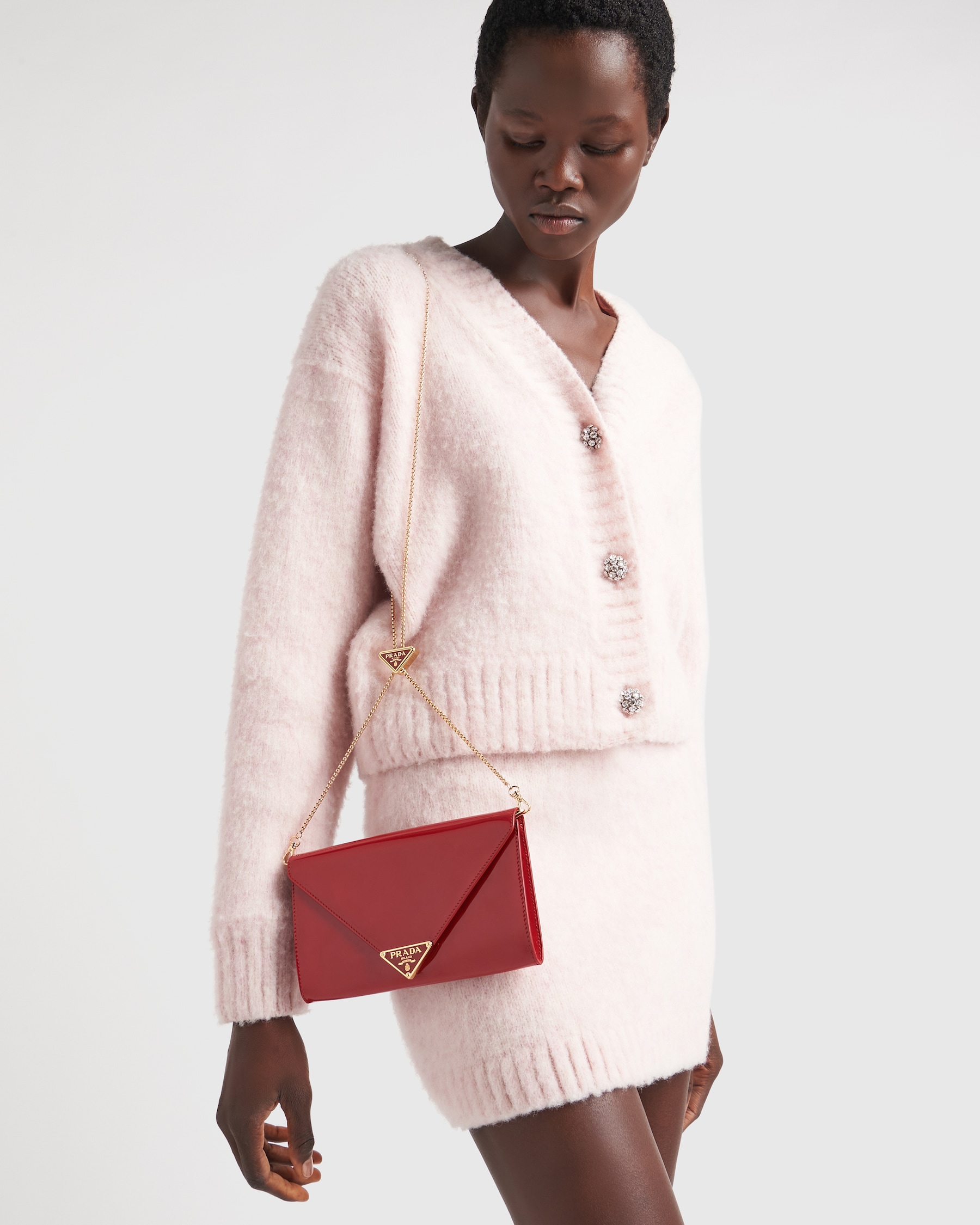 Cherry Red Patent Leather Mini-bag | PRADA