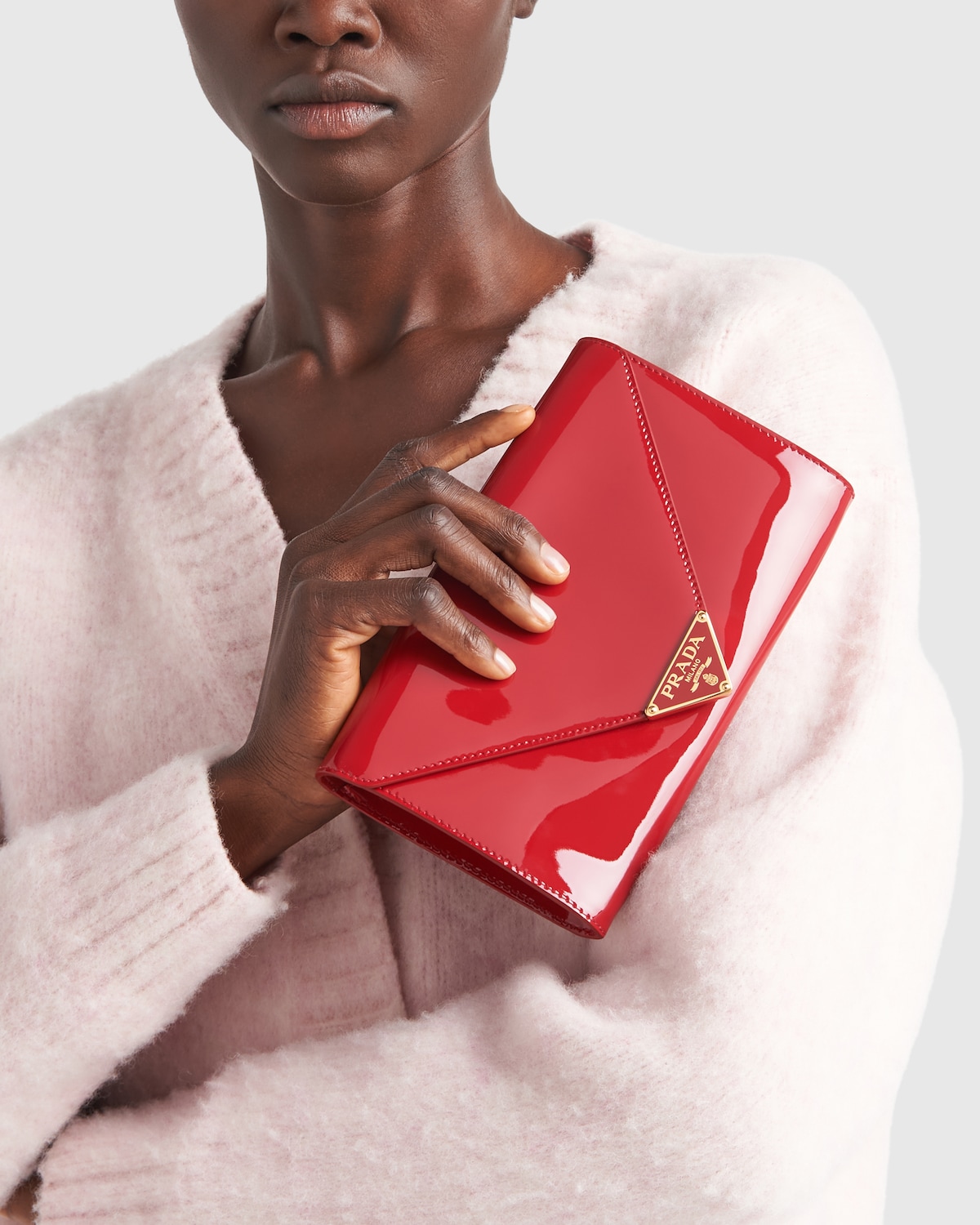 Cherry Red Patent Leather Mini-bag | PRADA