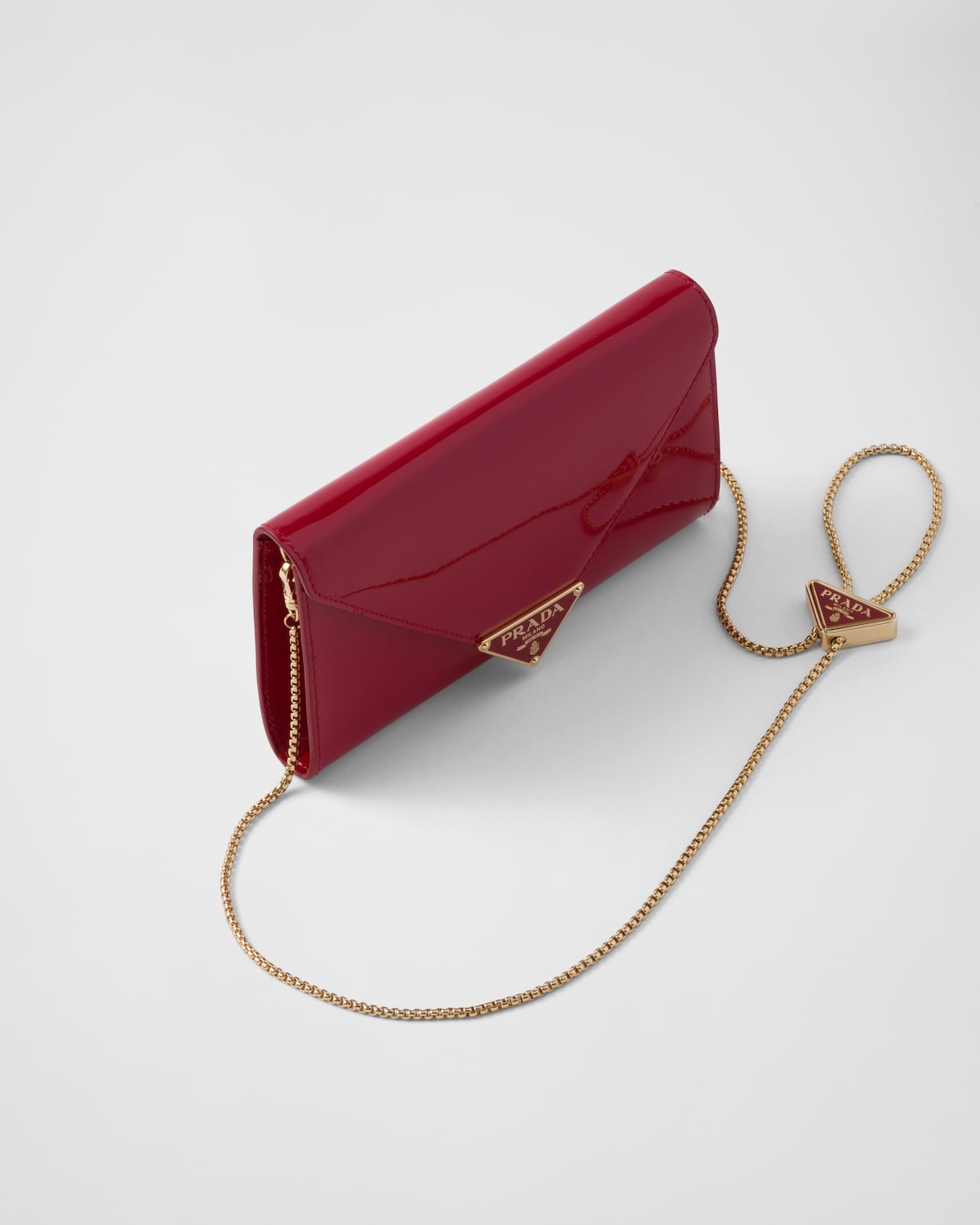 Cherry Red Patent Leather Mini-bag | PRADA