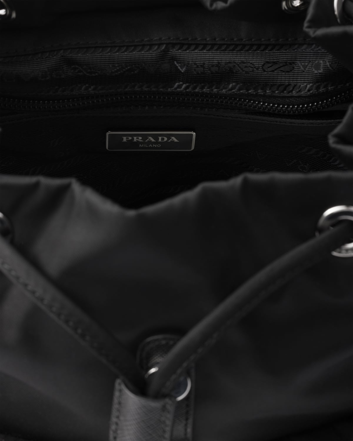 Black Small Re-nylon Backpack | PRADA