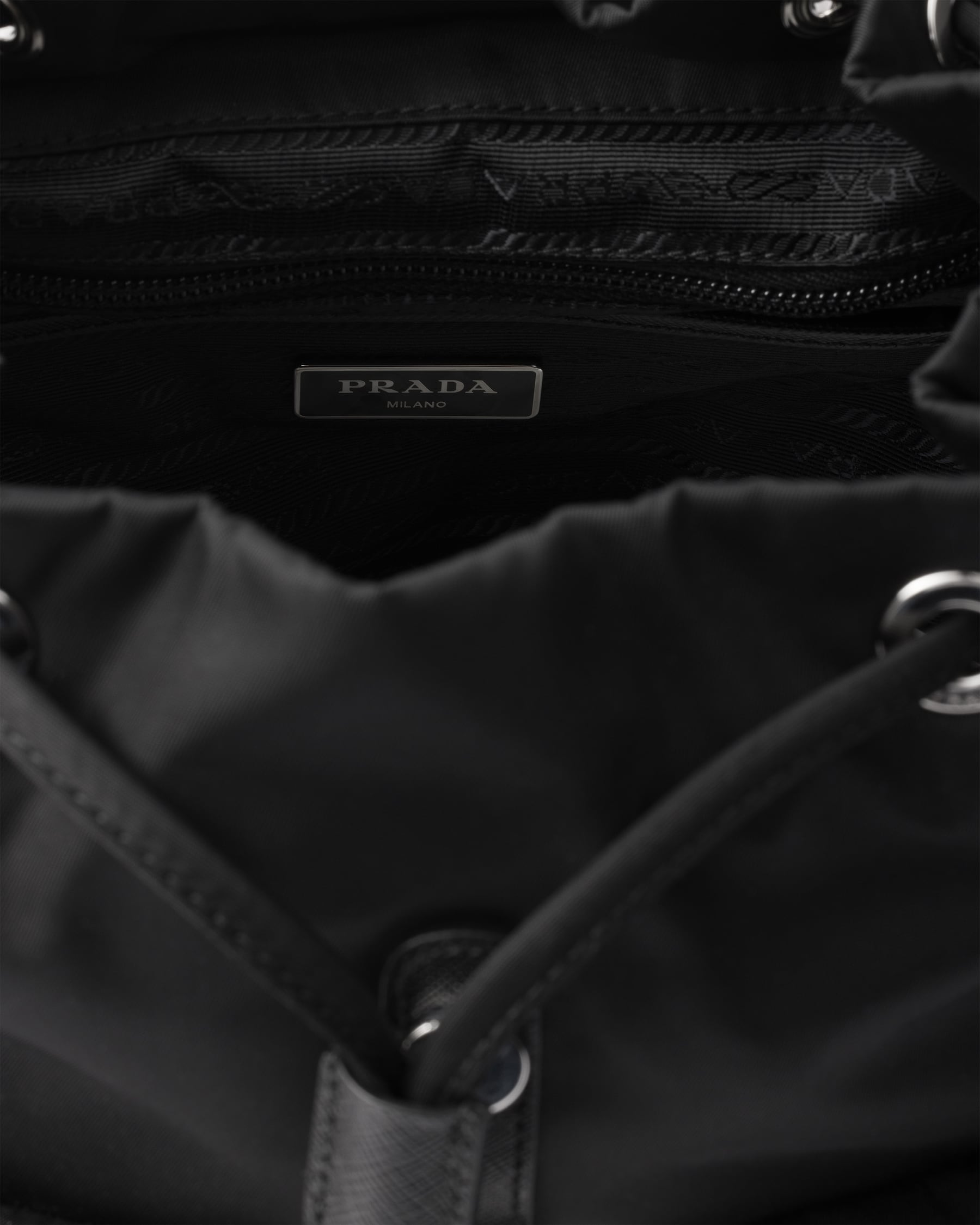 Black Small Re-nylon Backpack | PRADA