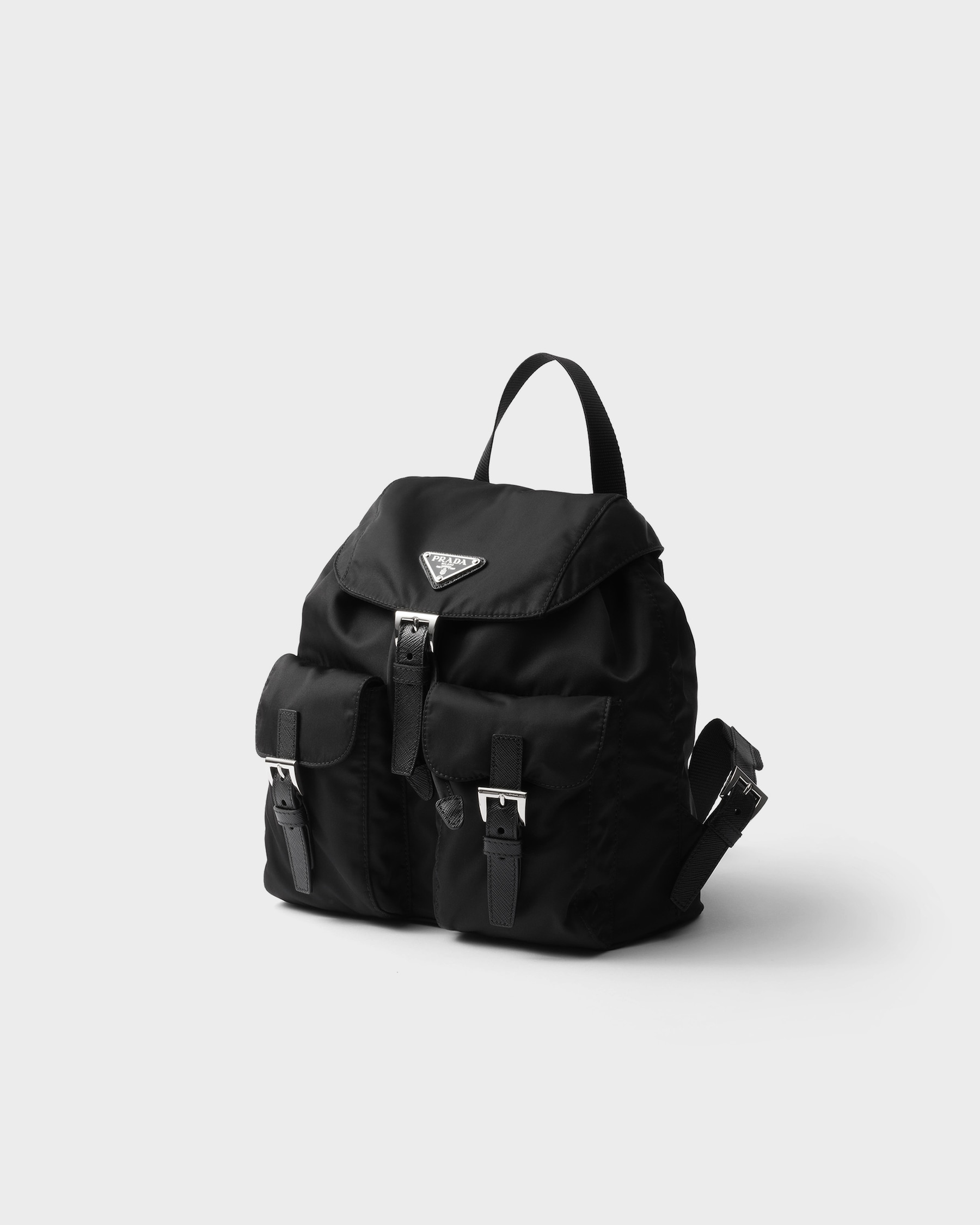 Black Small Re-nylon Backpack | PRADA