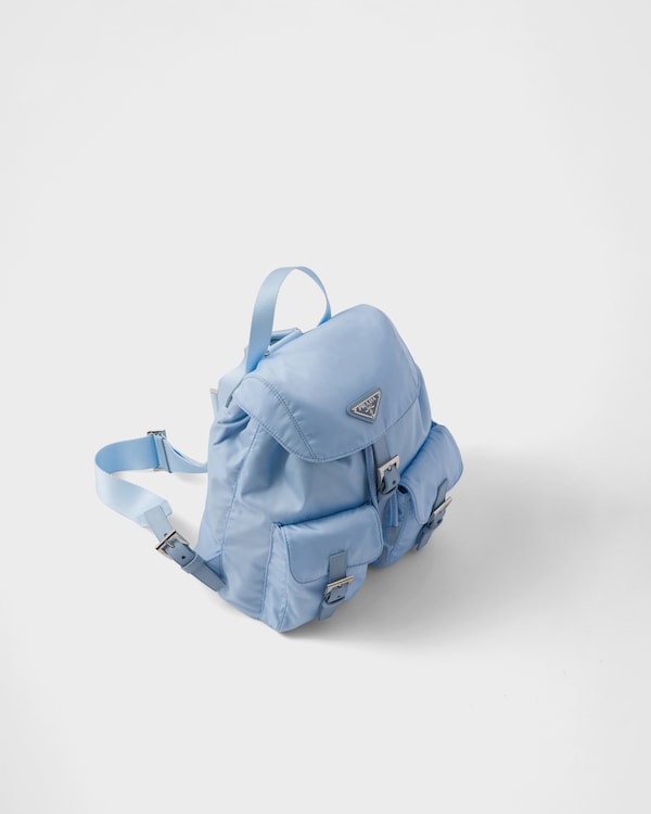Light Blue Small Re-nylon Backpack | PRADA