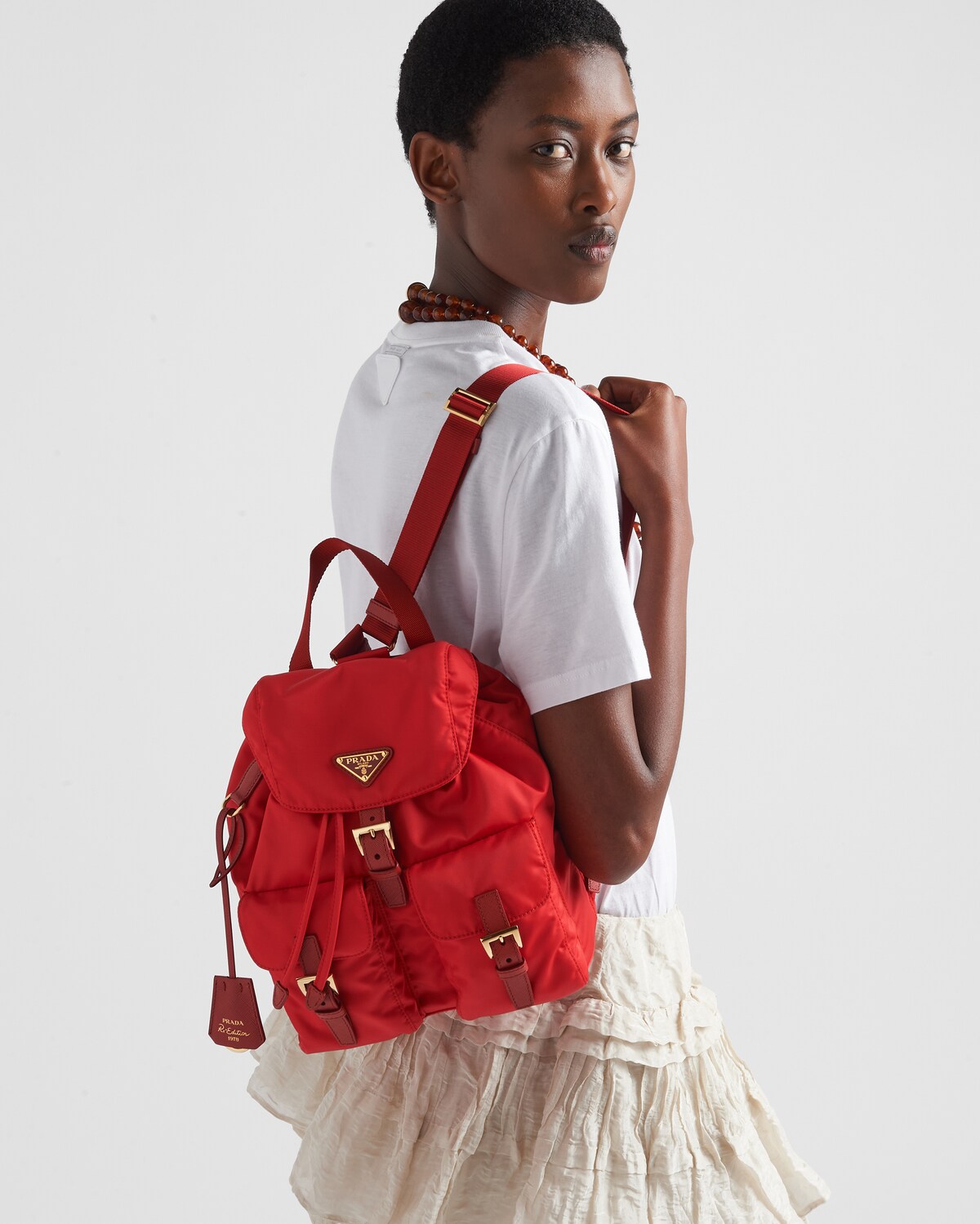 Red Prada Re-edition 1978 Small Re-nylon Backpack | PRADA