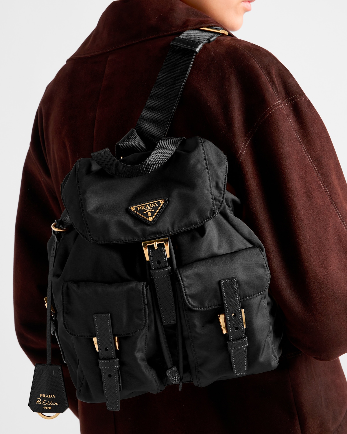 Black Prada Re-edition 1978 Small Re-nylon Backpack | PRADA