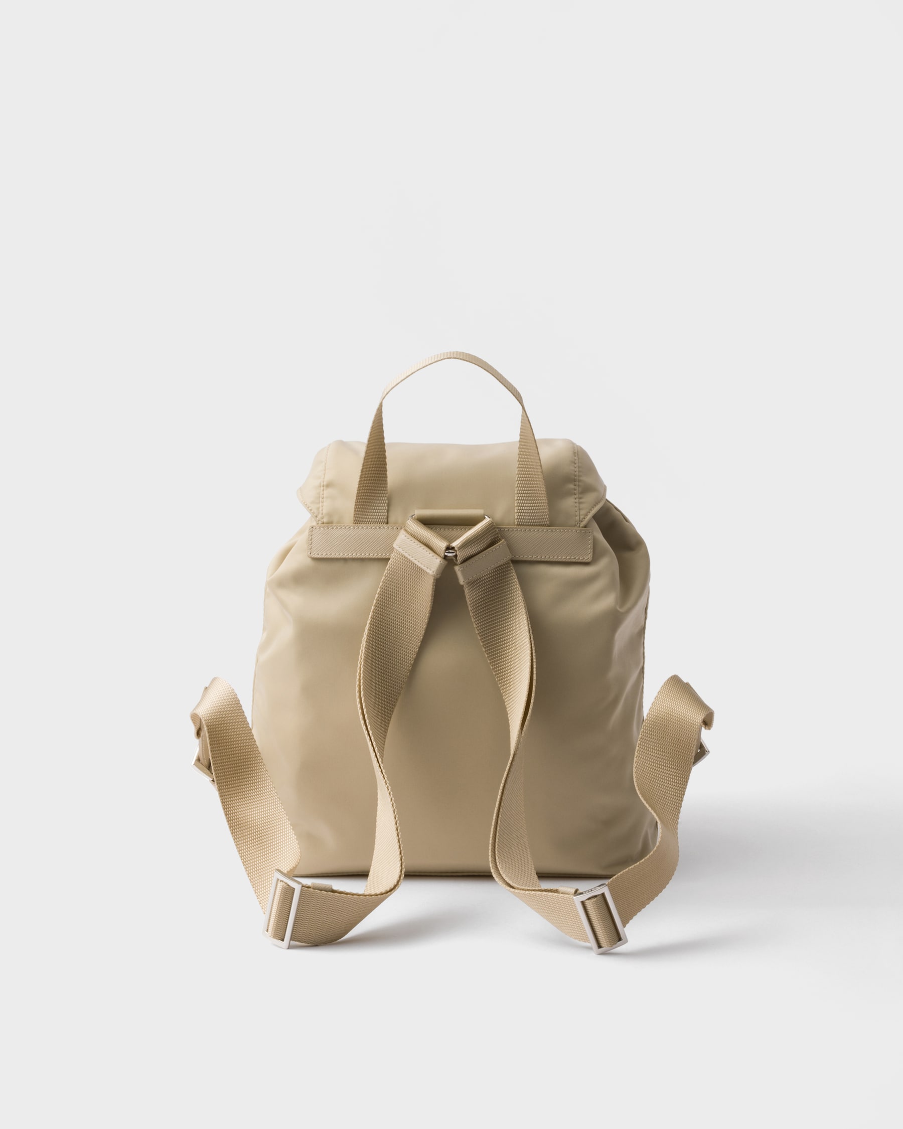 Desert Beige Small Re-nylon Backpack | PRADA